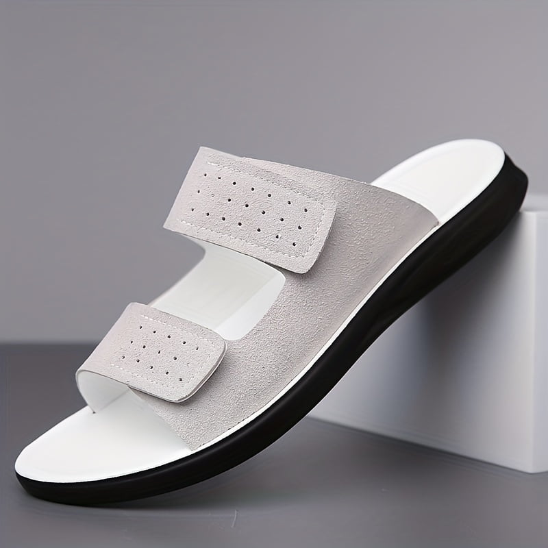 Plus Size Men's Vintage Open Toe Breathable Slippers - Comfortable ...