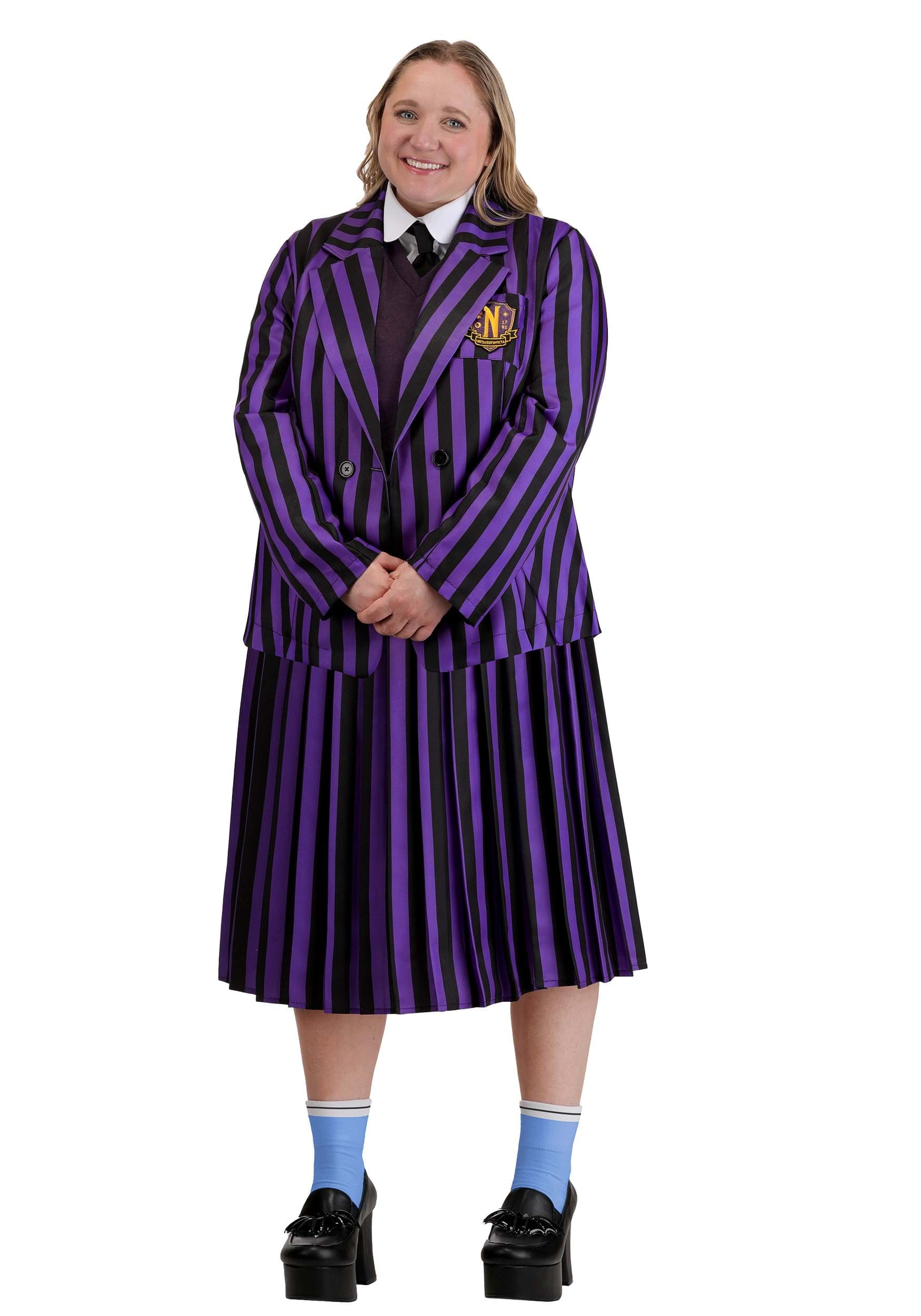 Plus Size Nevermore Academy Enid Sinclair Wednesday Costume for Women ...