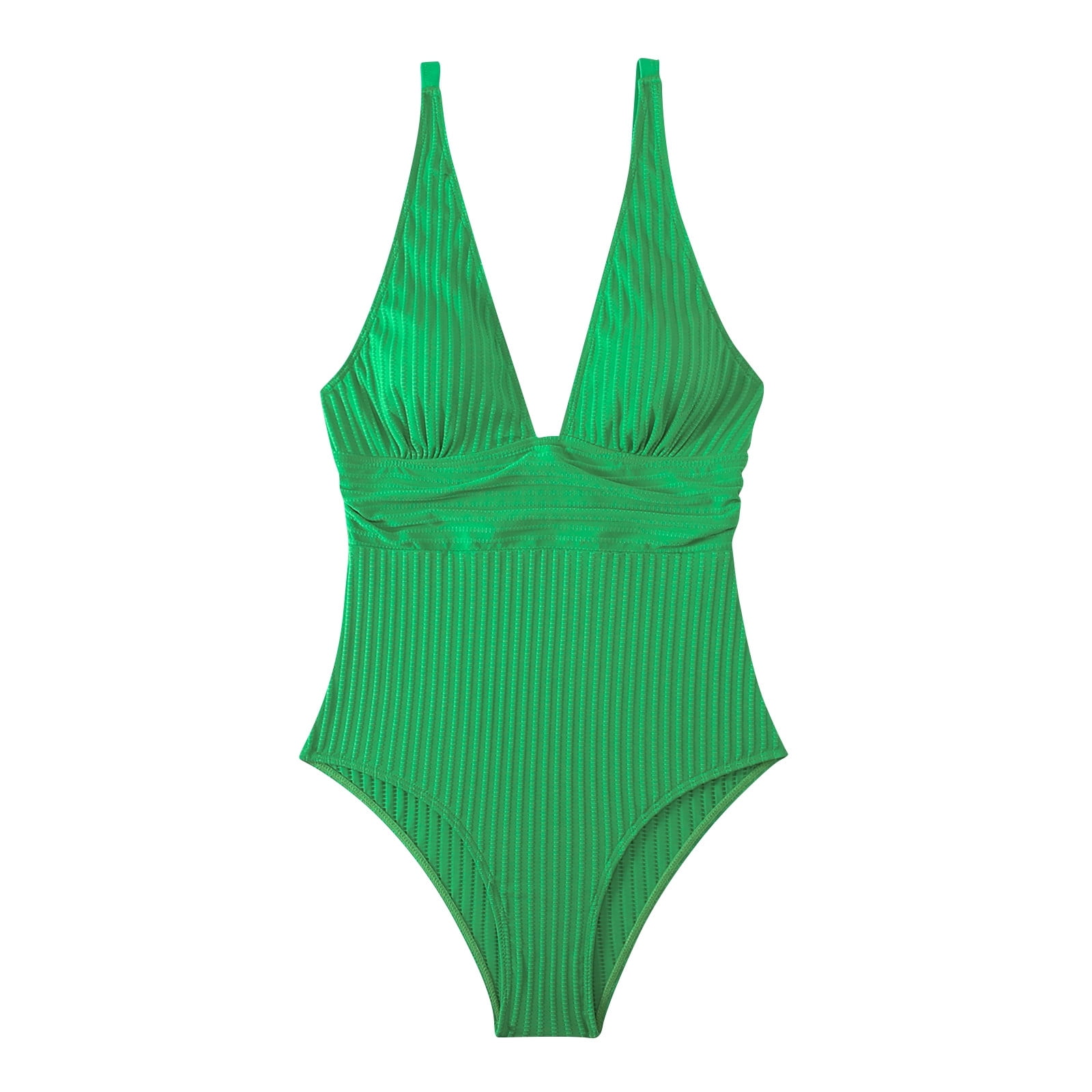 Plus Size One Piece Swimsuit Women Sexy Womens Bikinis Deep V Neck