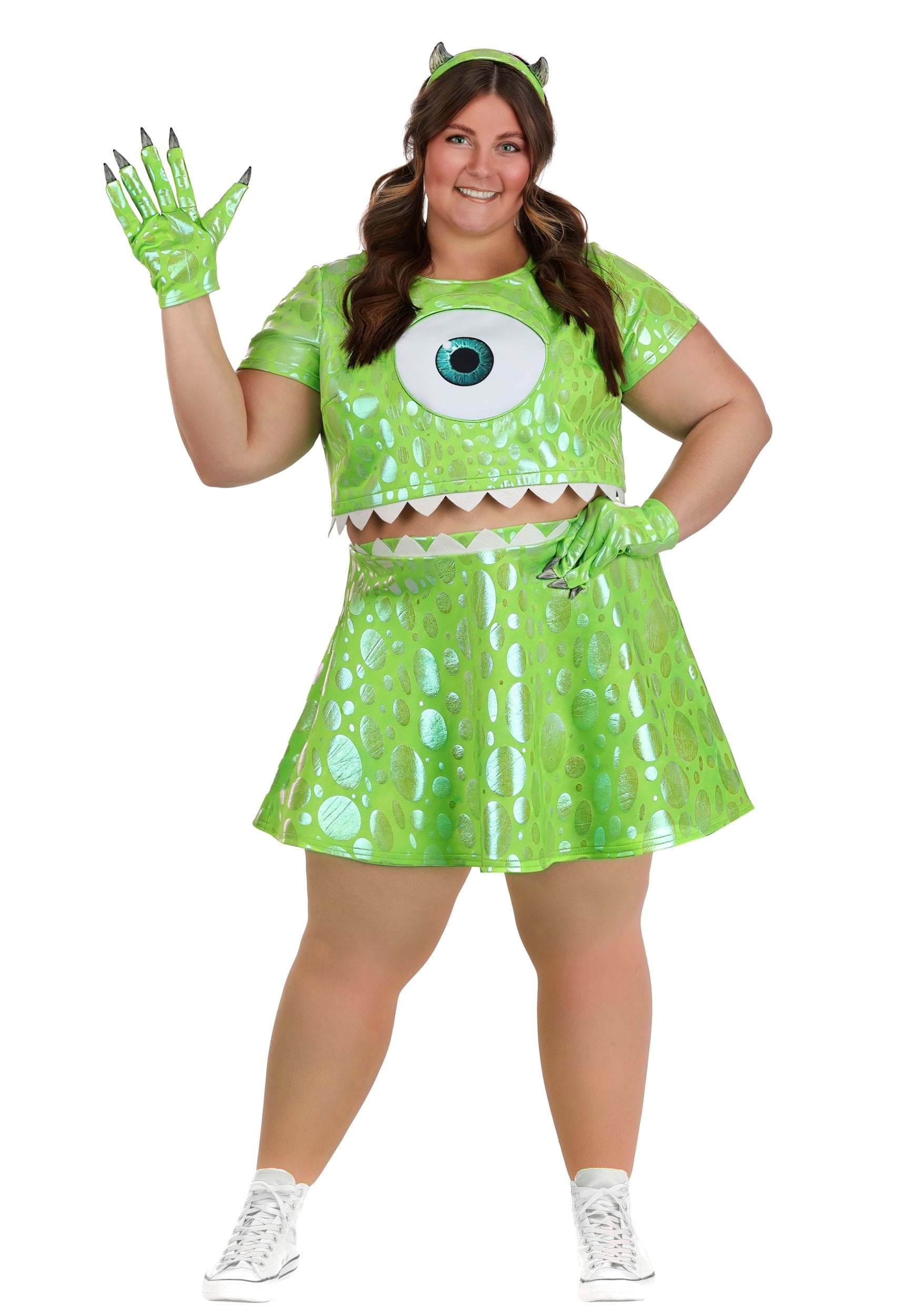 Plus Size Pixar Monsters Inc. Mike Wazowski Women's Costume - Walmart.com