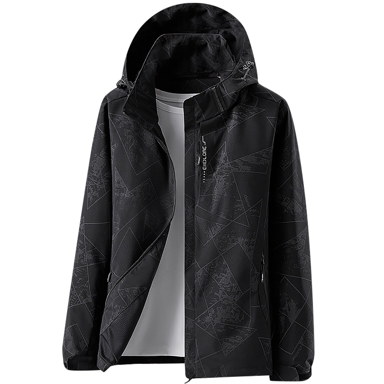 Plus Size Rain Jackets for Women Long Waterproof Windbreaker Jacket ...