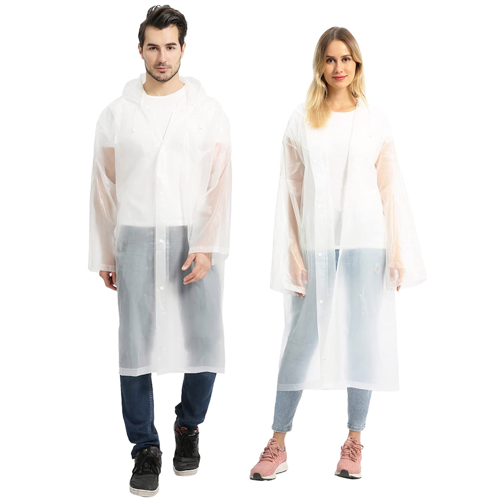 Plus Size Raincoats For Women With Hood Lined Nondisposable Onepiece Raincoat Portable Scenic