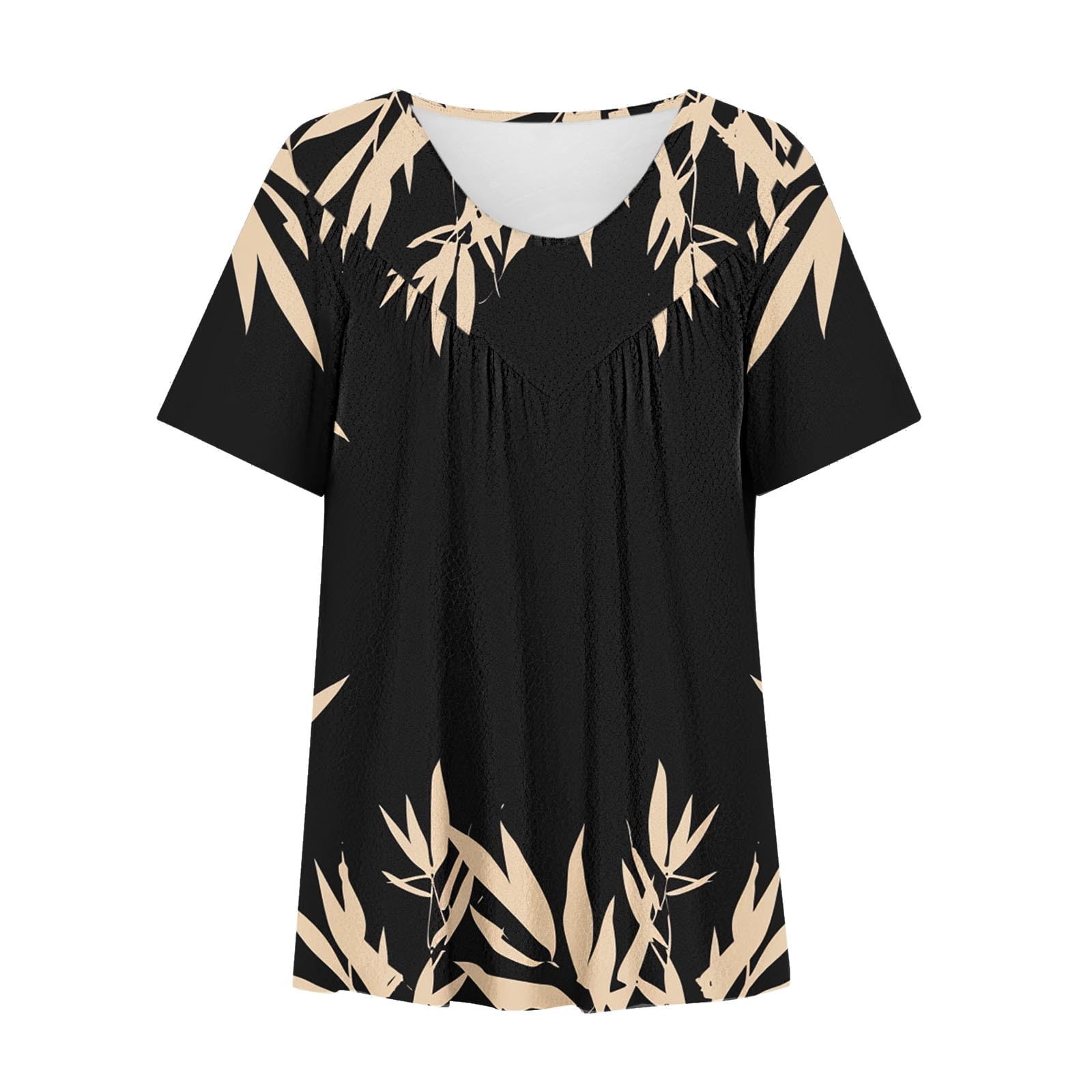 Womens Plus Size Shirts Tops Short Sleeve Blouse Casual Pullover Tee ...