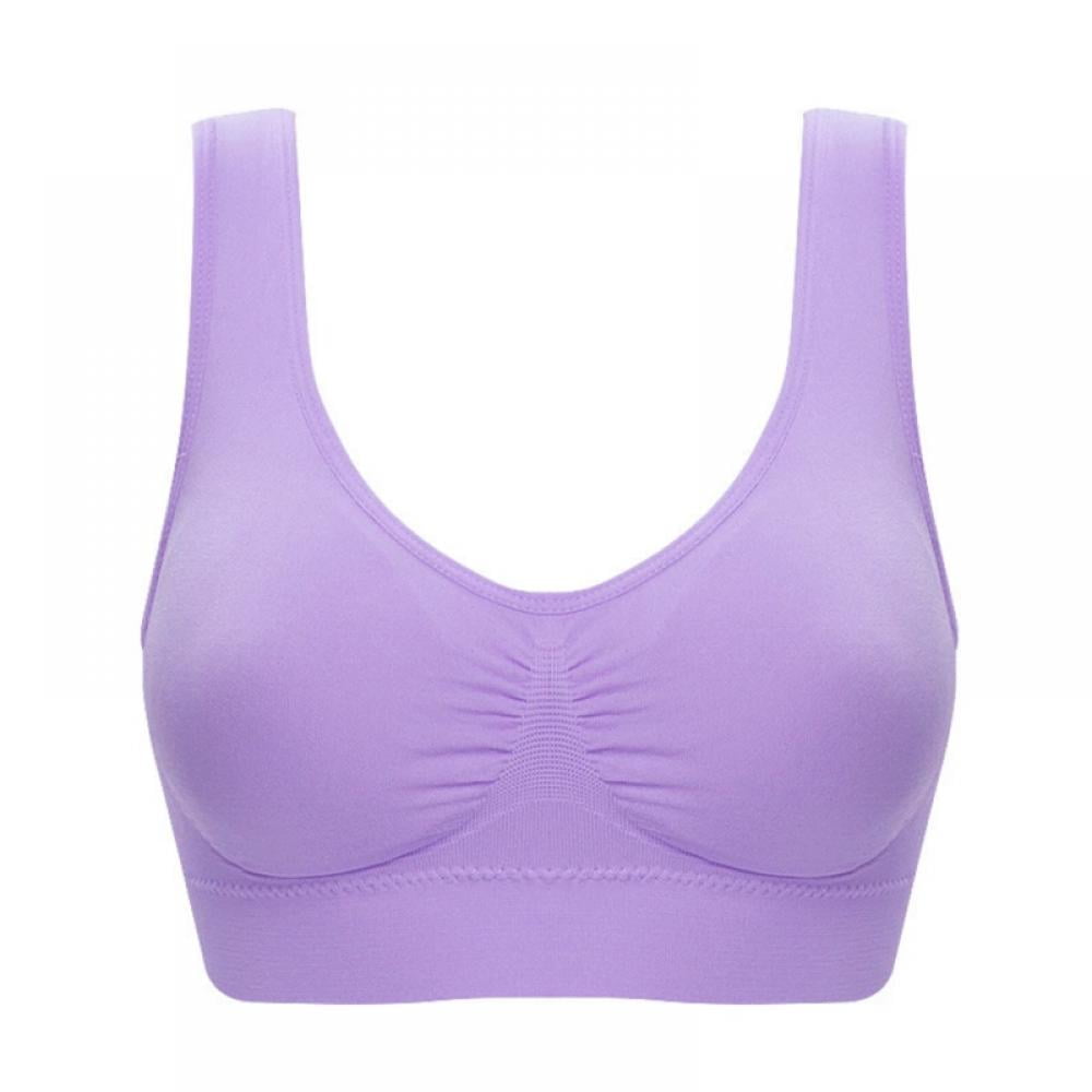 Plus Size Sleep Bras,Soft Comfy Daily Bras,Seamless Leisure Bras with ...