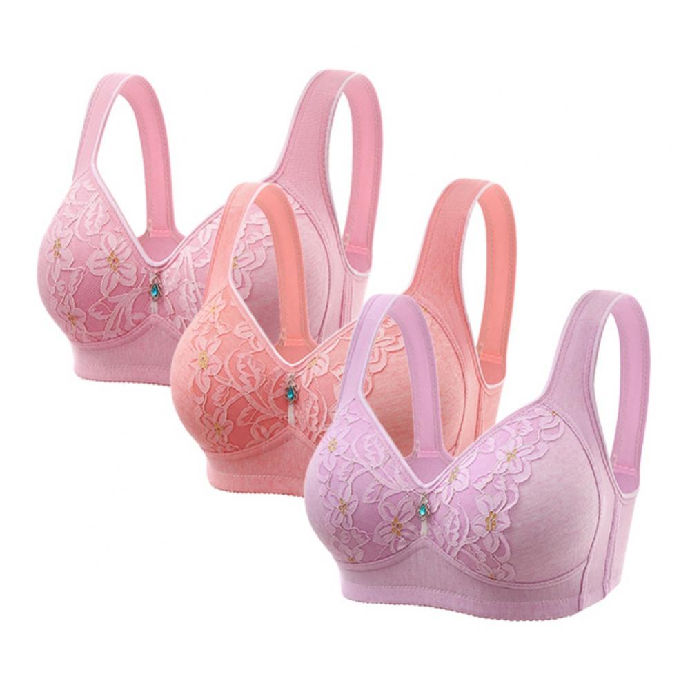 Plus Size Sleep Bras for Women - Deep Cup Bra,Full Back Coverage Bras ...