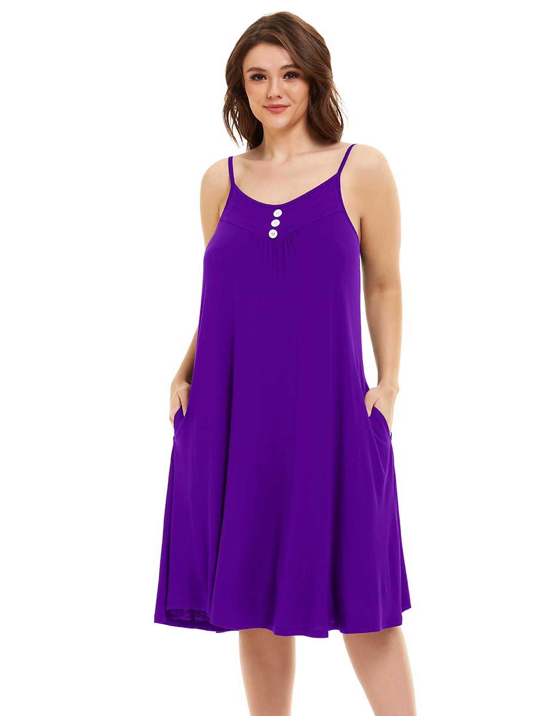 Plus Size Sleepwear 4x for Women, VEPKUL Sleeveless Camisole Deresses ...