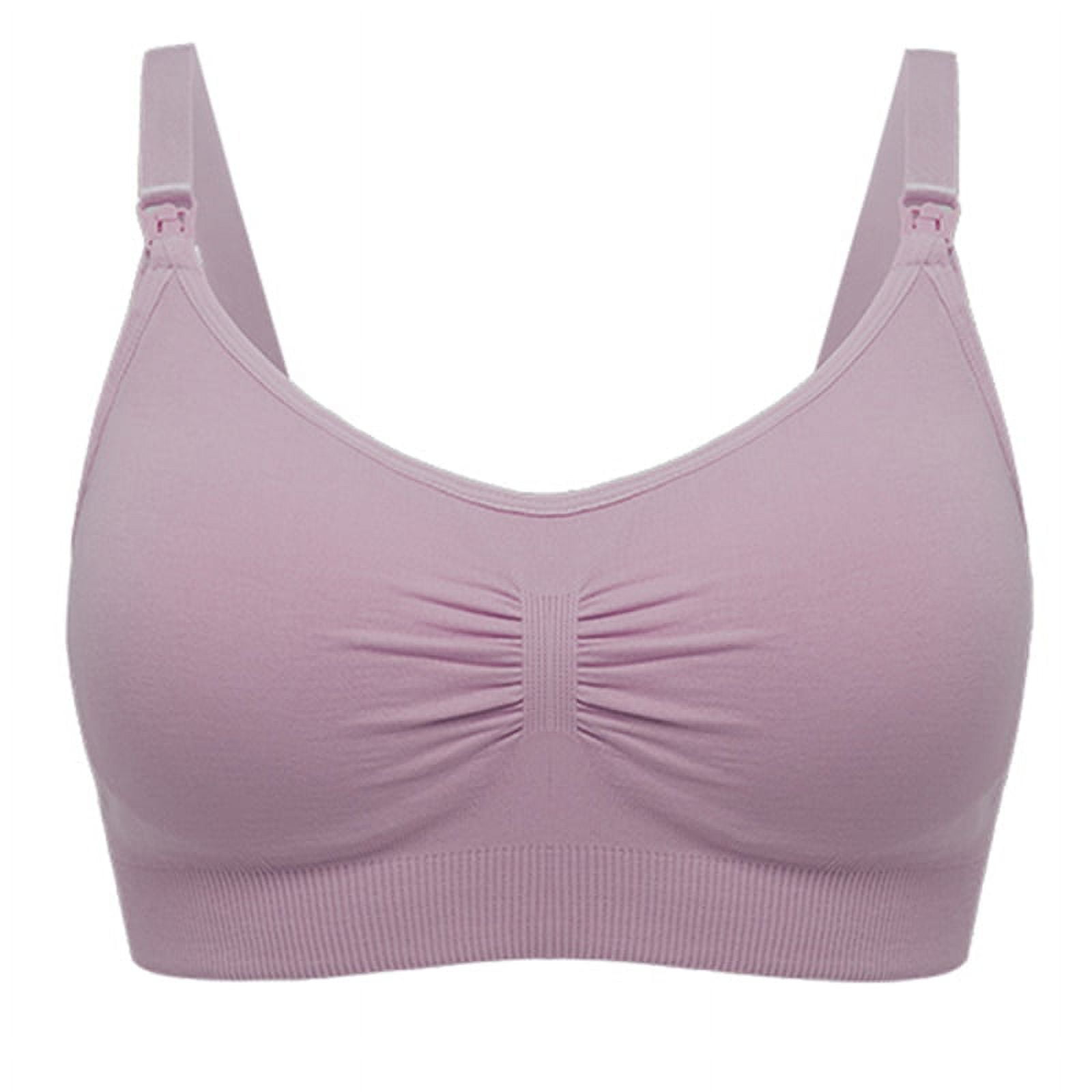 Plus Size Sleeping Nursing Bra Breathable Women Wirefree Breastfeeding ...