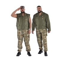 Fun World, Men's 80's Track Suit Adult Costume, Plus Size, Neon Retro ...