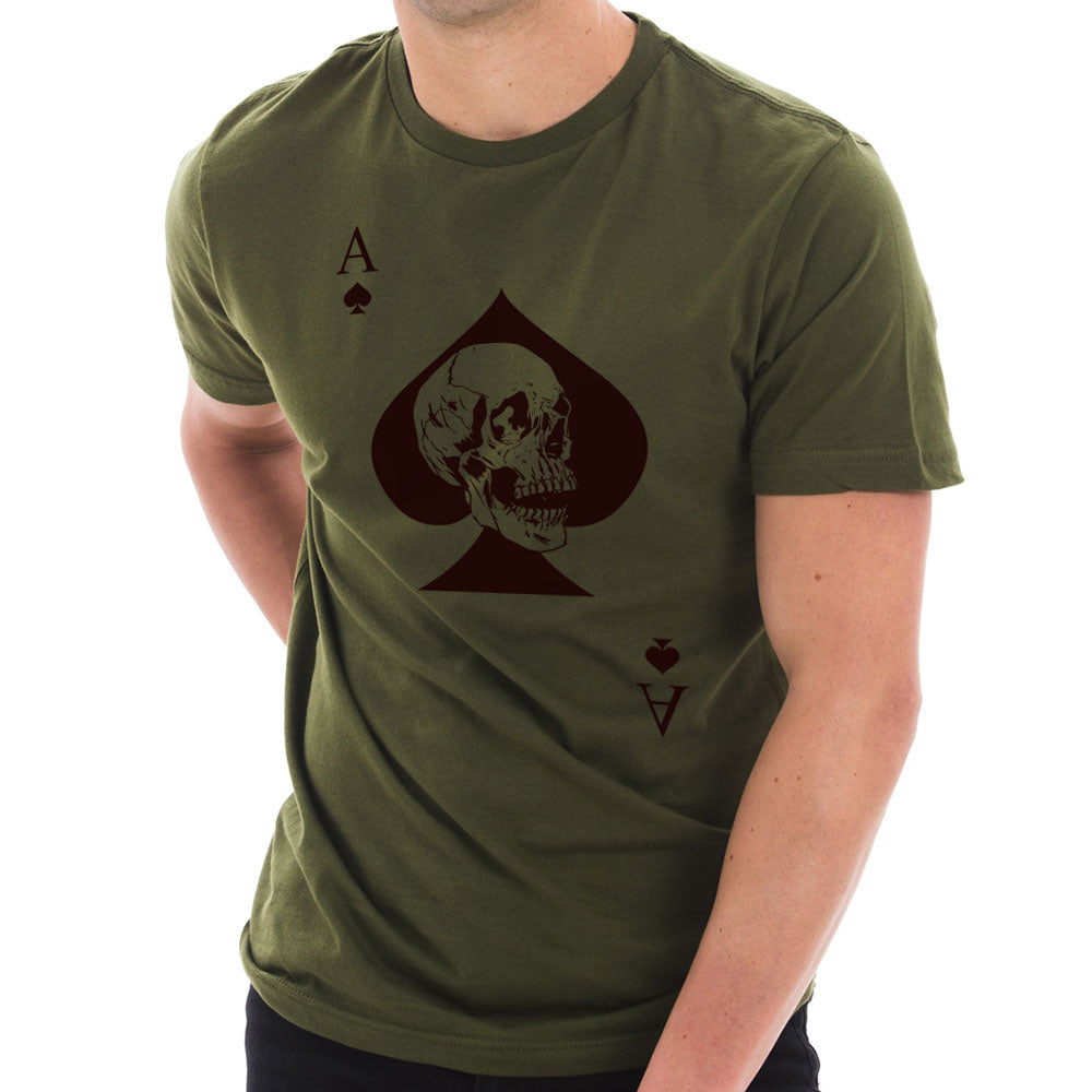 Plus Size Special Forces Ace Death Card Graphic Short Sleeve Cotton ...