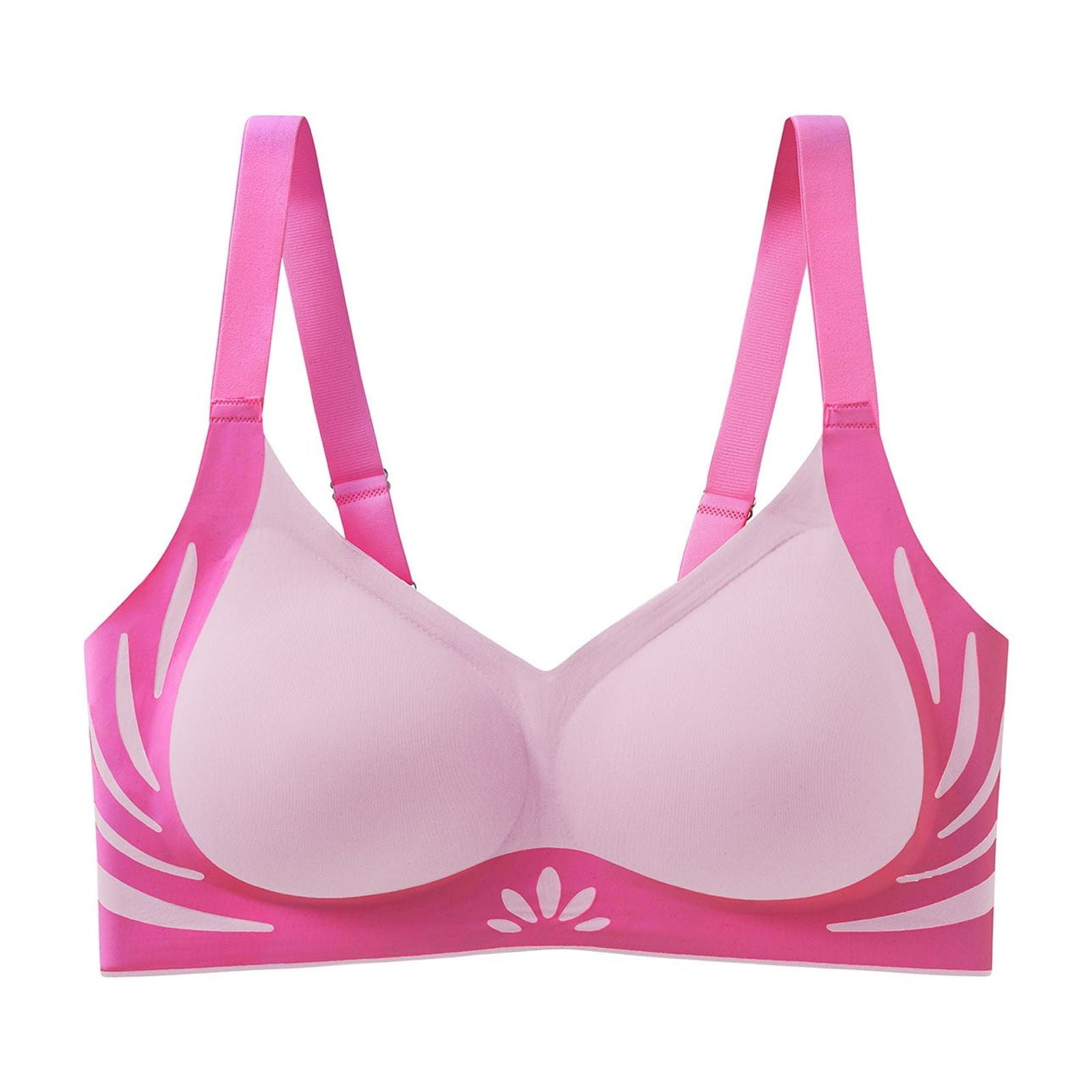 Plus Size Sports Bra Wirefree Seamless for Women, Supportive Yoga ...