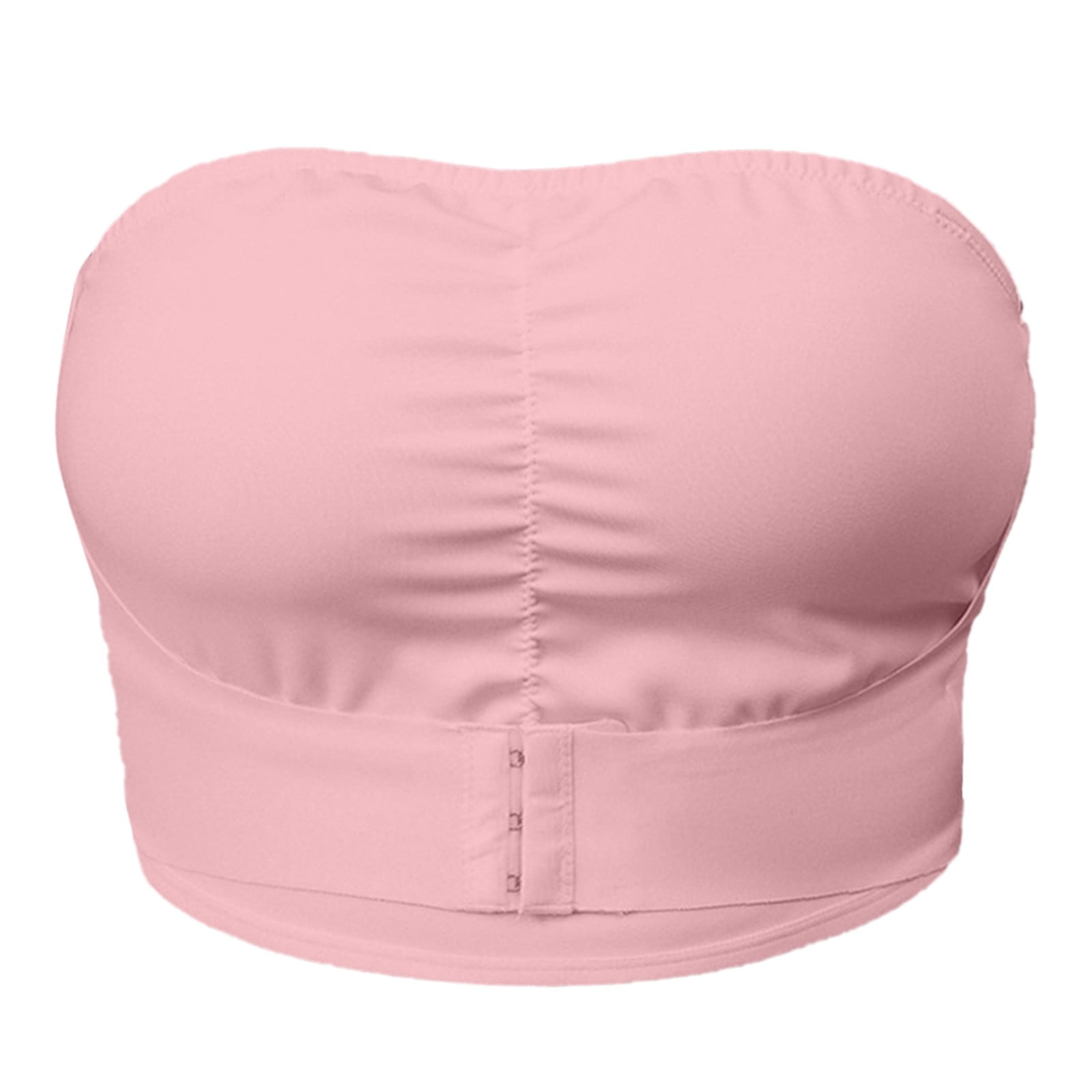 Plus Size Strapless Bra, Push Up Front & Back Closure Wireless Comfort ...