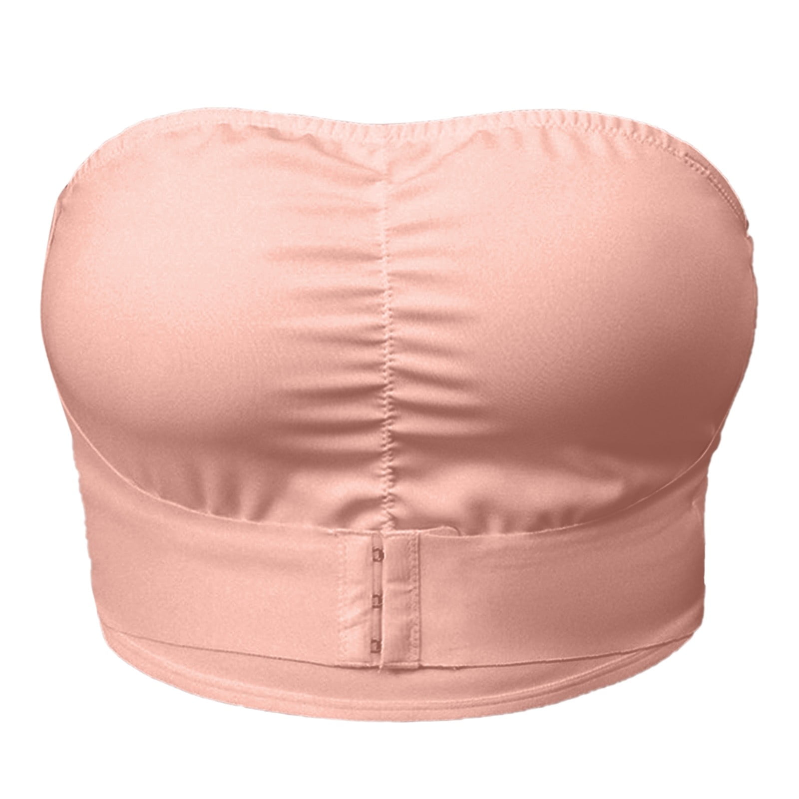 Plus Size Strapless Bra, Push Up Front & Back Closure Wireless Comfort ...