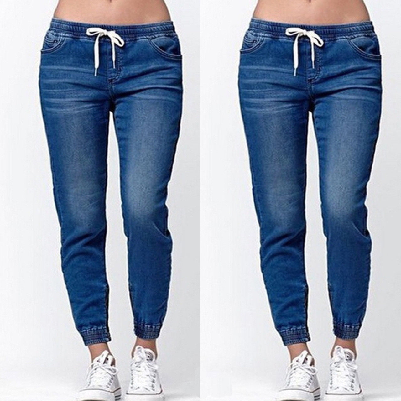 Plus Size Stretch Skinny Denim Jeans Low Waist Slim Legging Women Pants ...