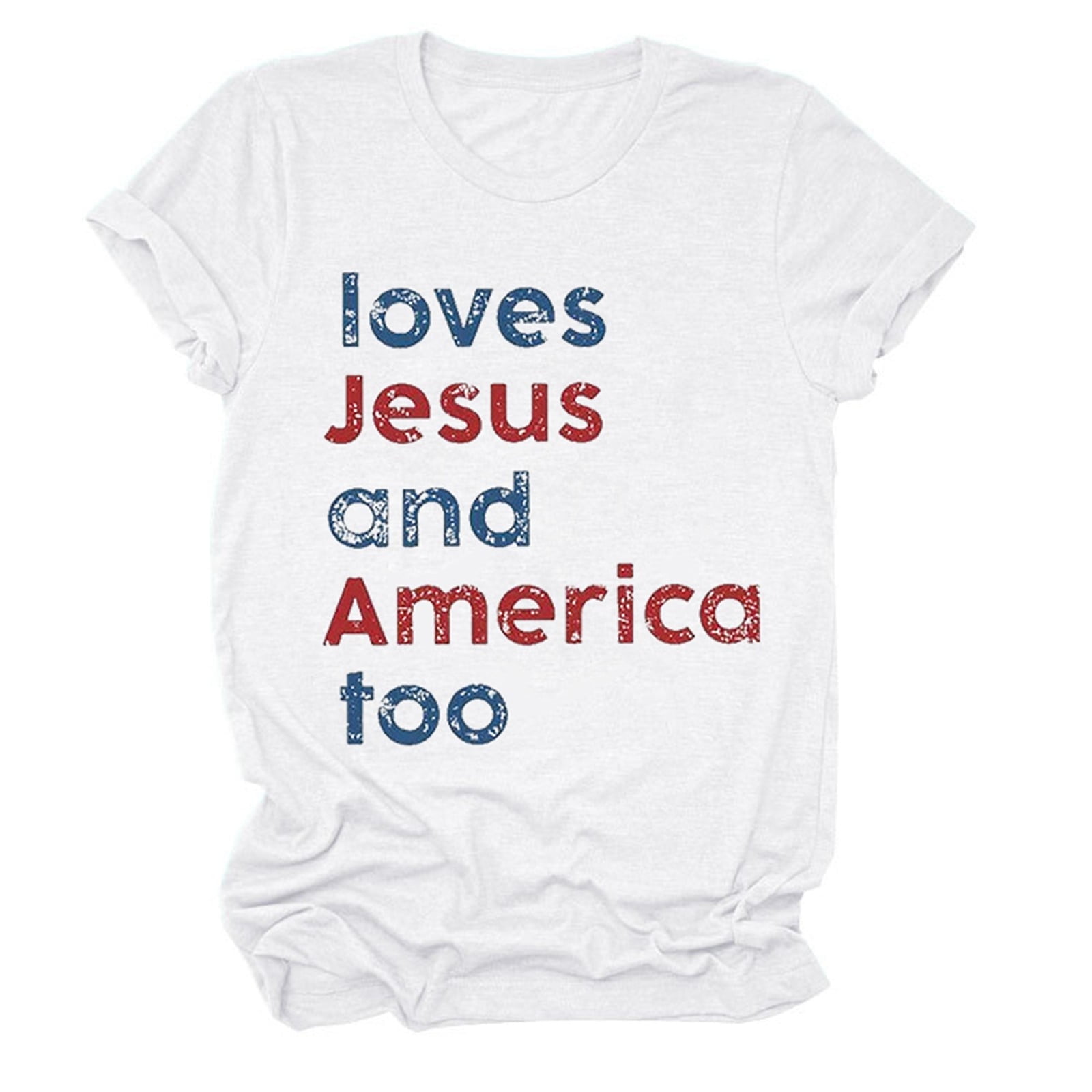 Plus Size Summer Clothes for Women And America Too Shirt She A Good ...
