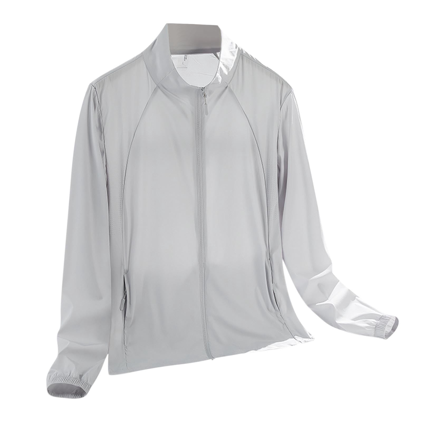 Plus Size Sun Protection Shirts for Mens，Summer Quick Dry Athletic ...