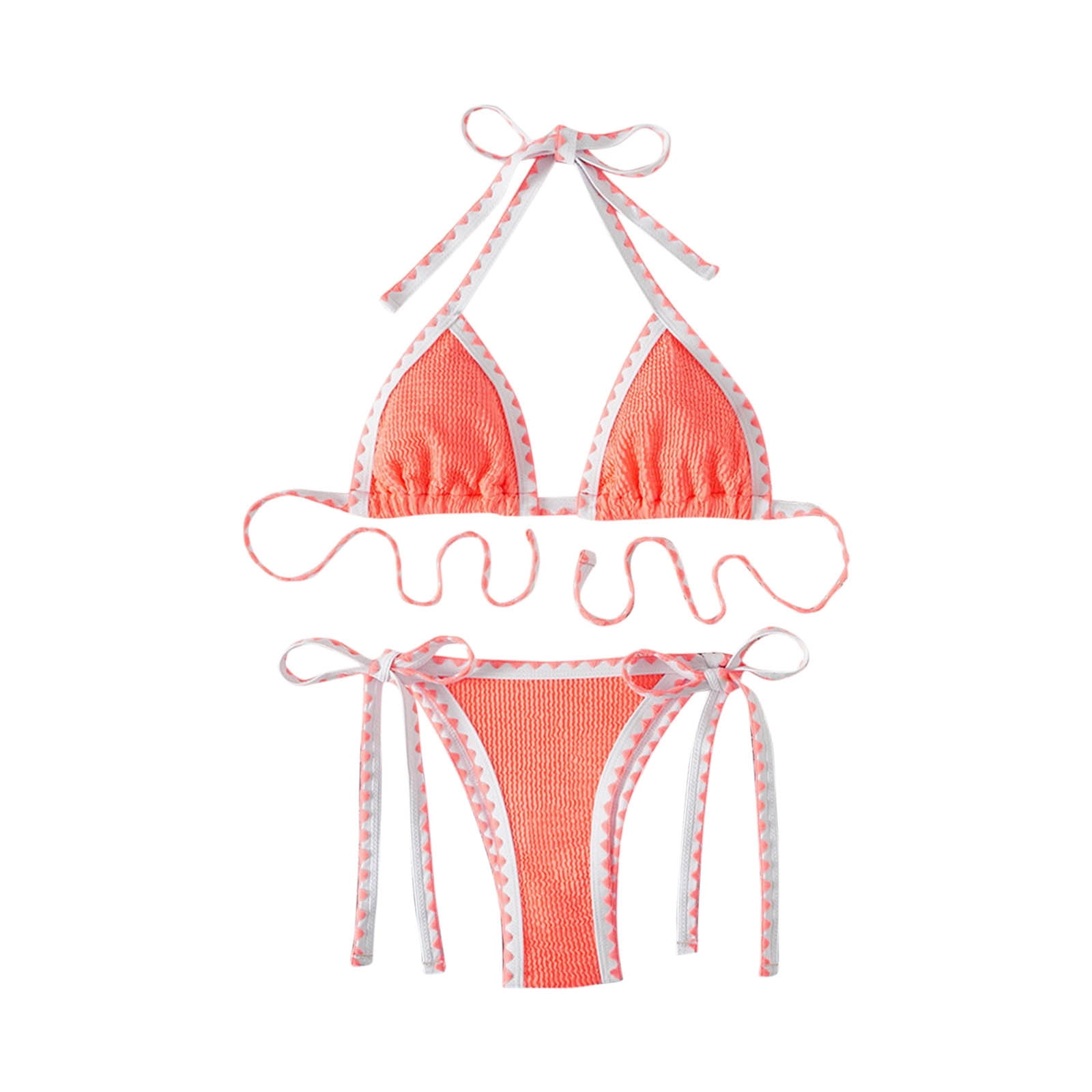Plus Size Swimsuit for Women Clearance Bikini with Full Coverage Bottom ...