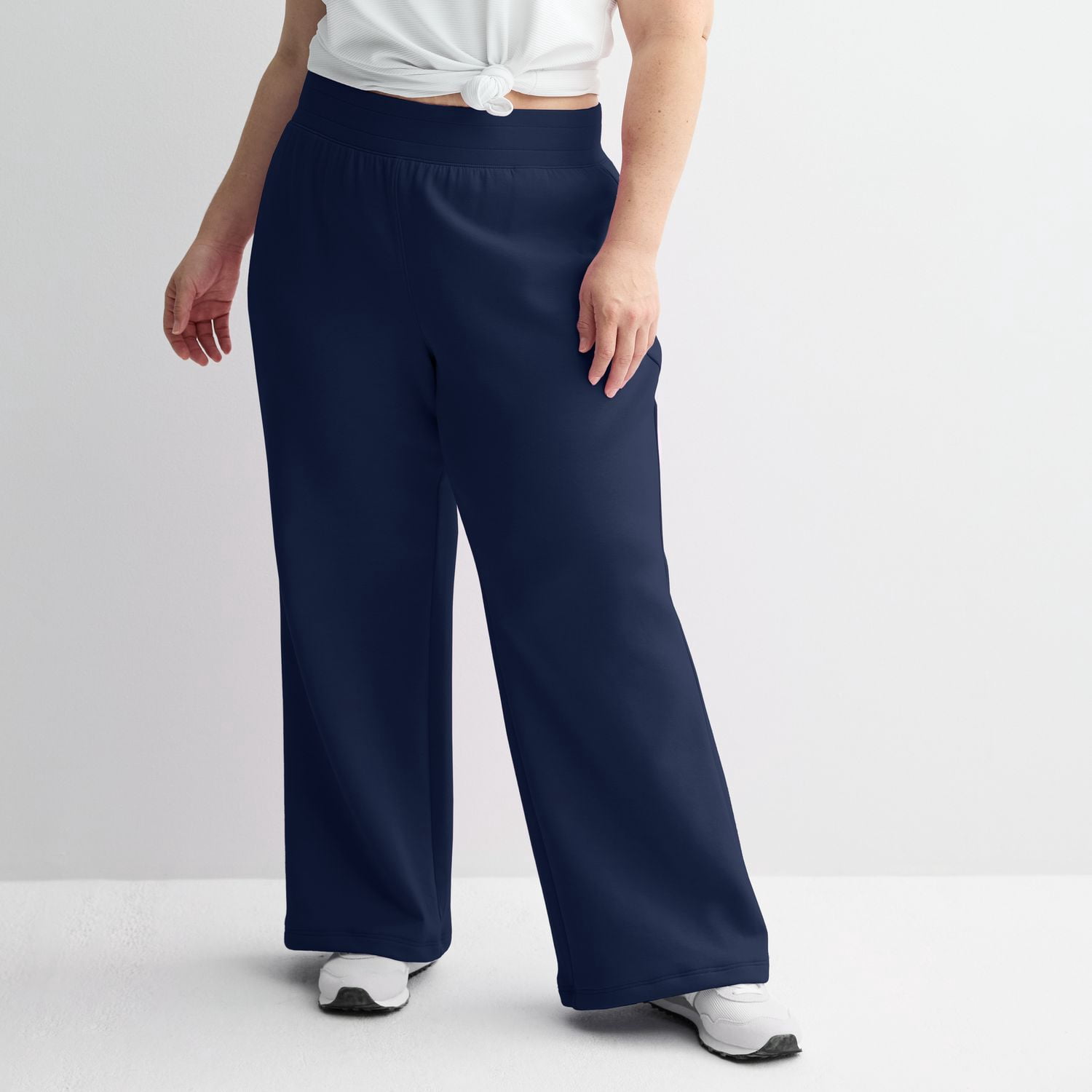 Plus Size Tek Gear Ultracomfort Wide Leg Pants Color: Navy Romance Size ...
