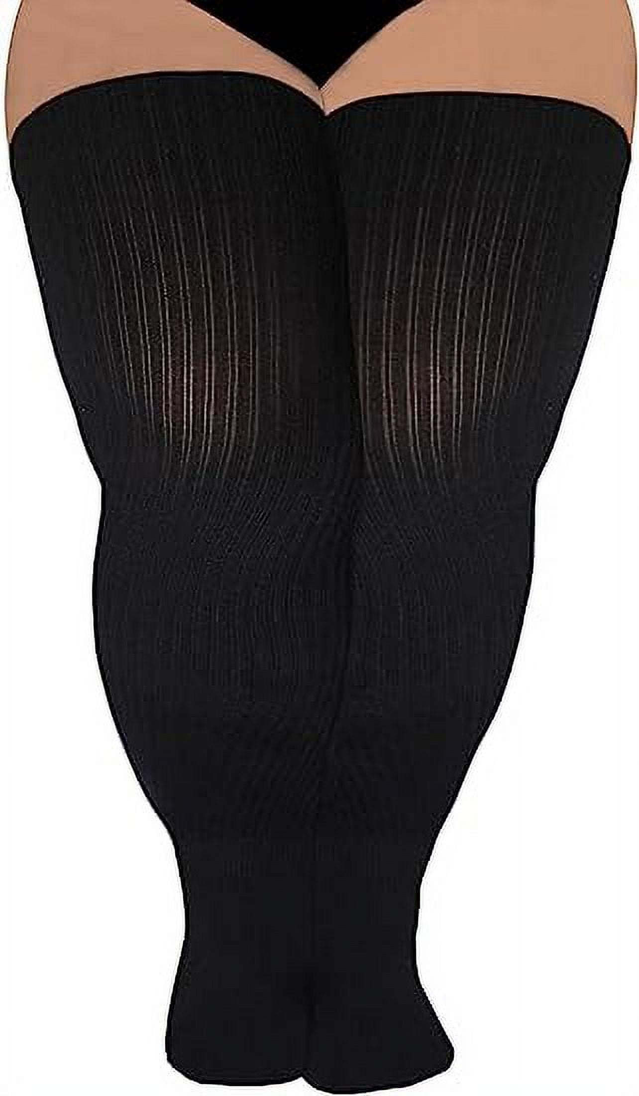 Plus Size Thigh High Socks for Womens Thick Thighs Cotton Extra Long ...