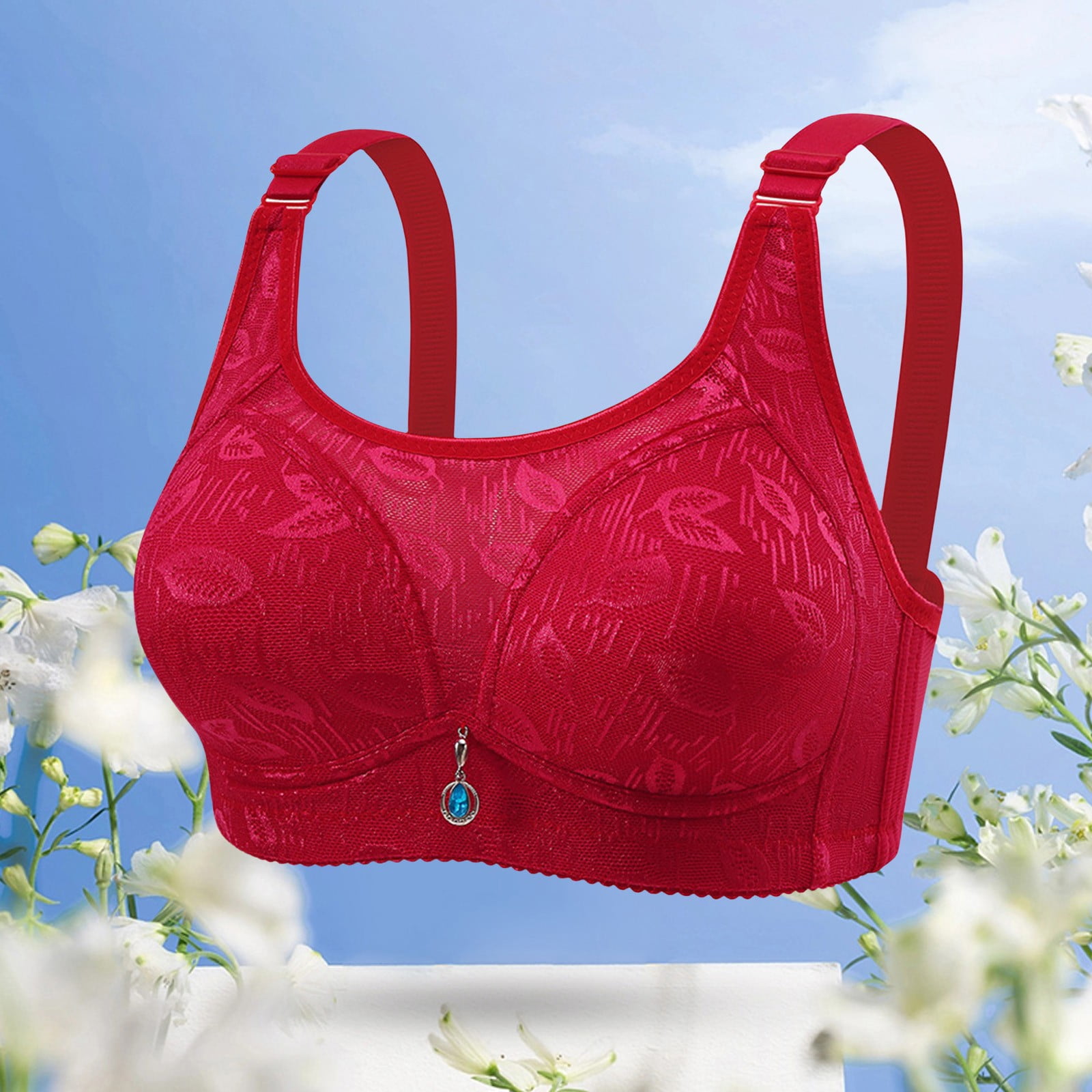 Plus Size Thin and Alluring Leopard - Print Push - Up Bra - Wireless ...