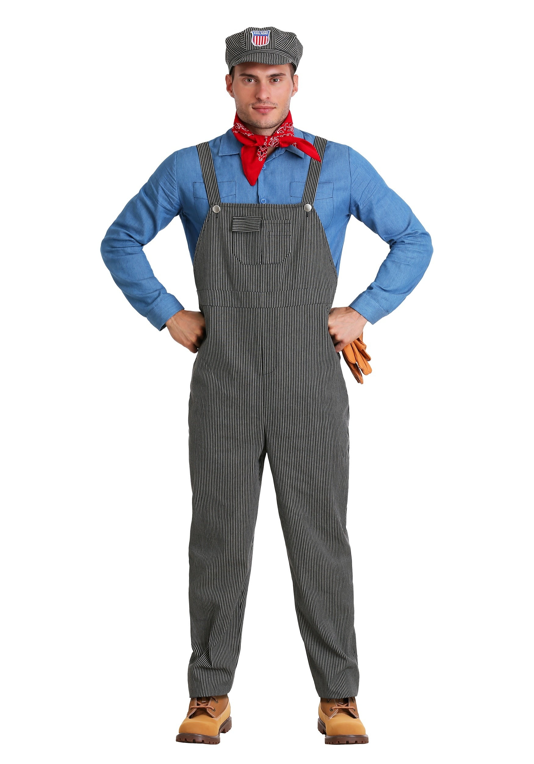 Adult Plus Size Train Engineer Costume - Walmart.com