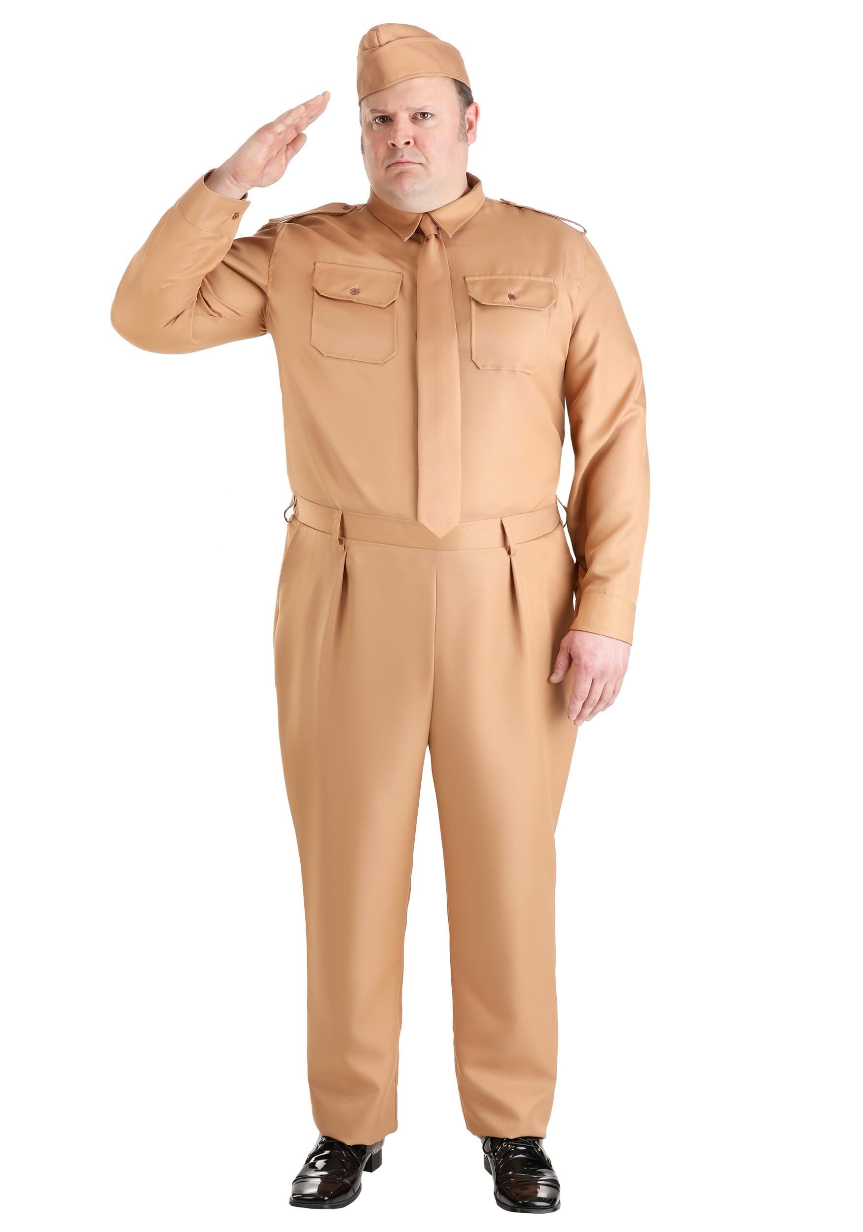 Plus Size WW2 Army Costume for Men - Walmart.com