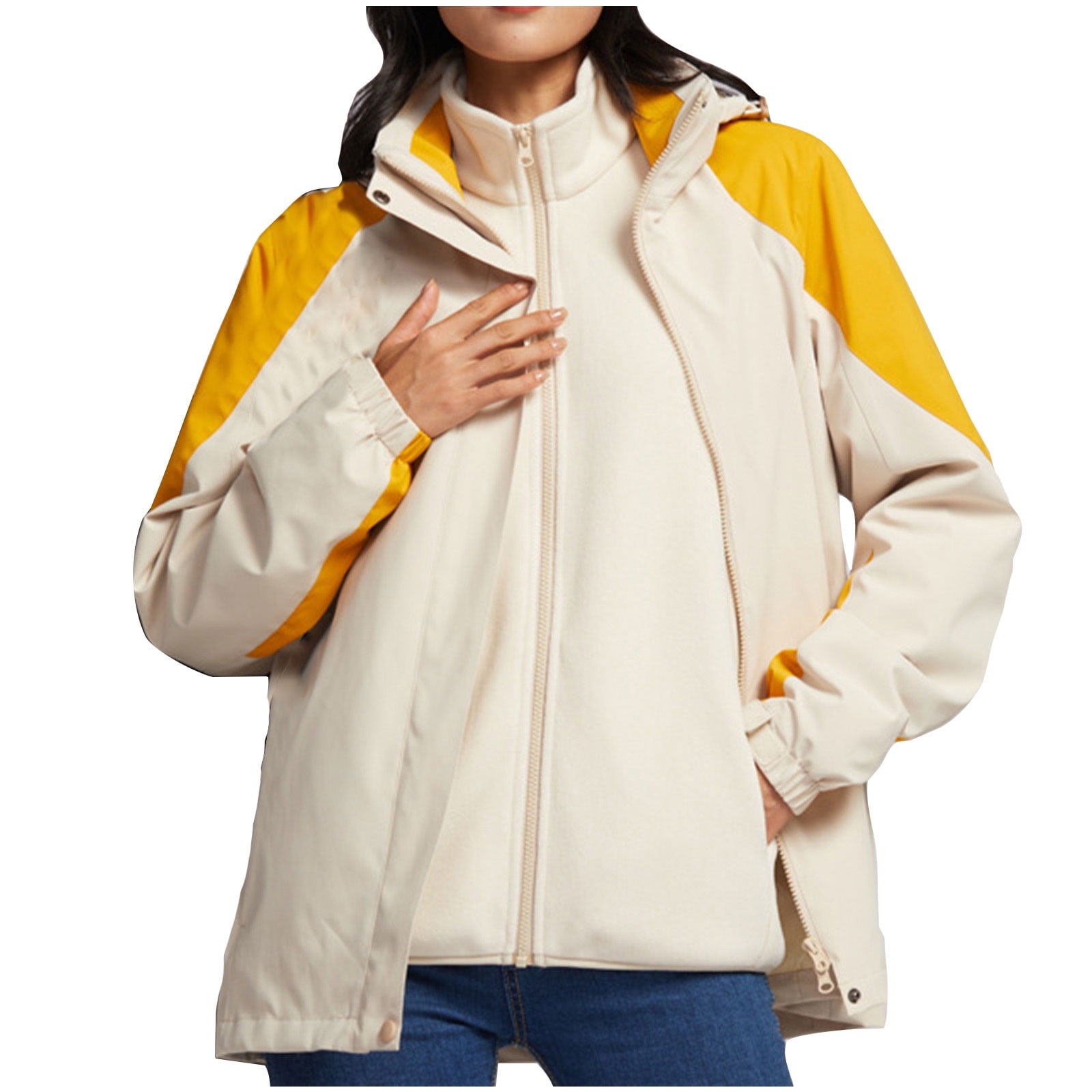 Plus Size Windbreakers for Women Long Rain Jackets for Women Waterproof ...