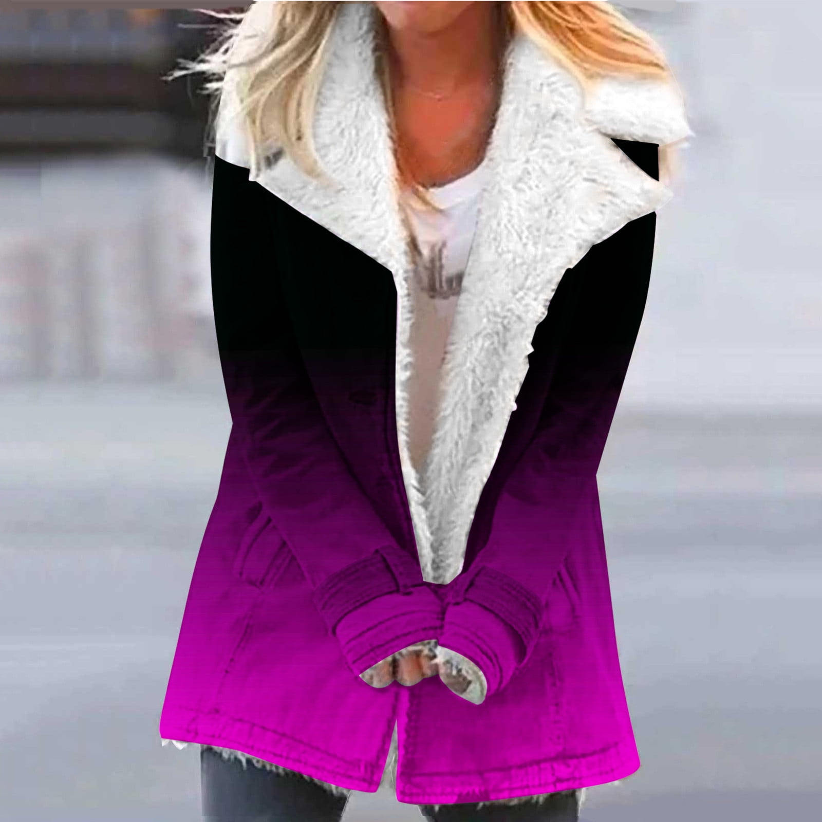 Plus Size Winter Coats for Women, Women Plus Size Winter Warm Composite ...