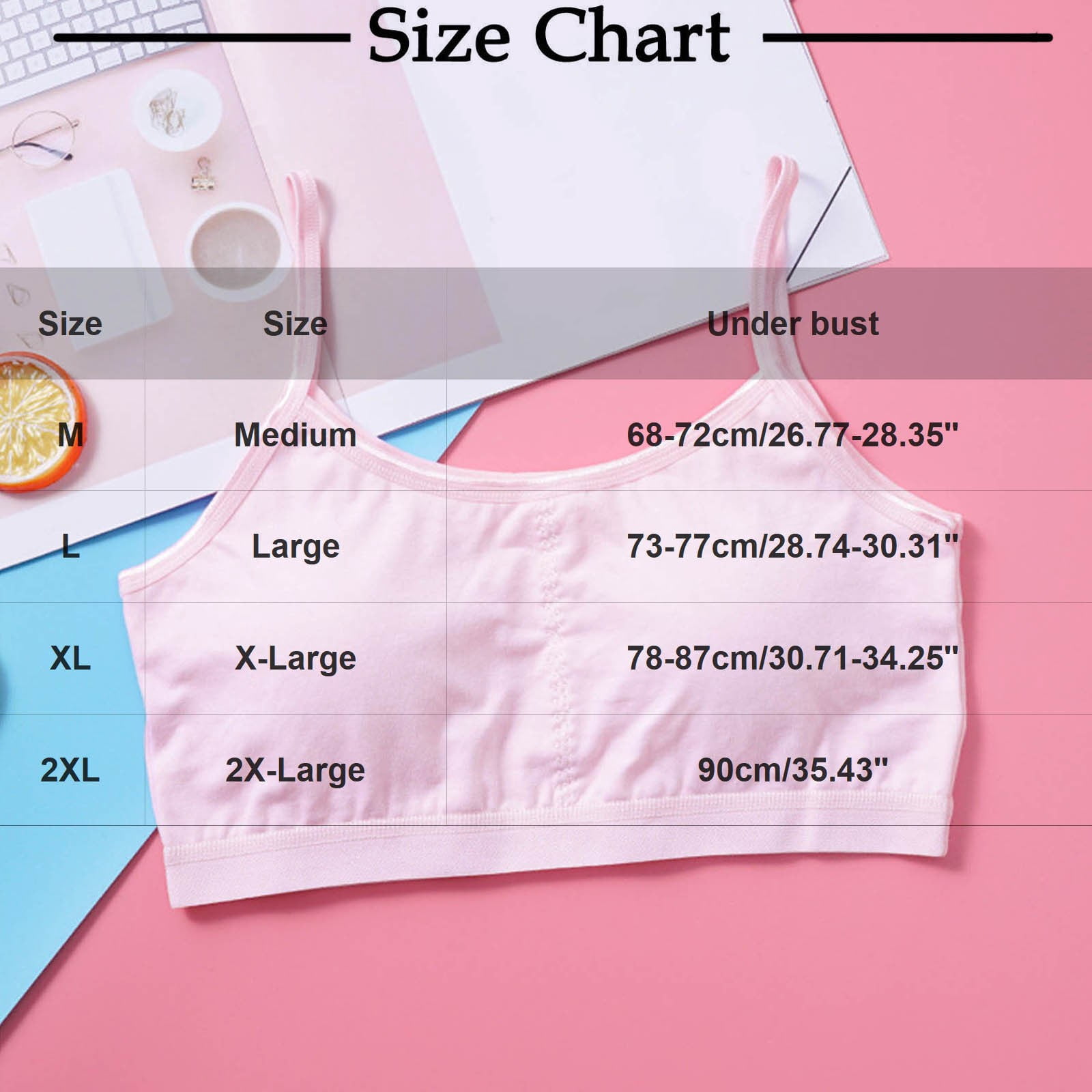 Plus Size Wireless Bra New Girls' Bra Wirefree Developmental Stage ...