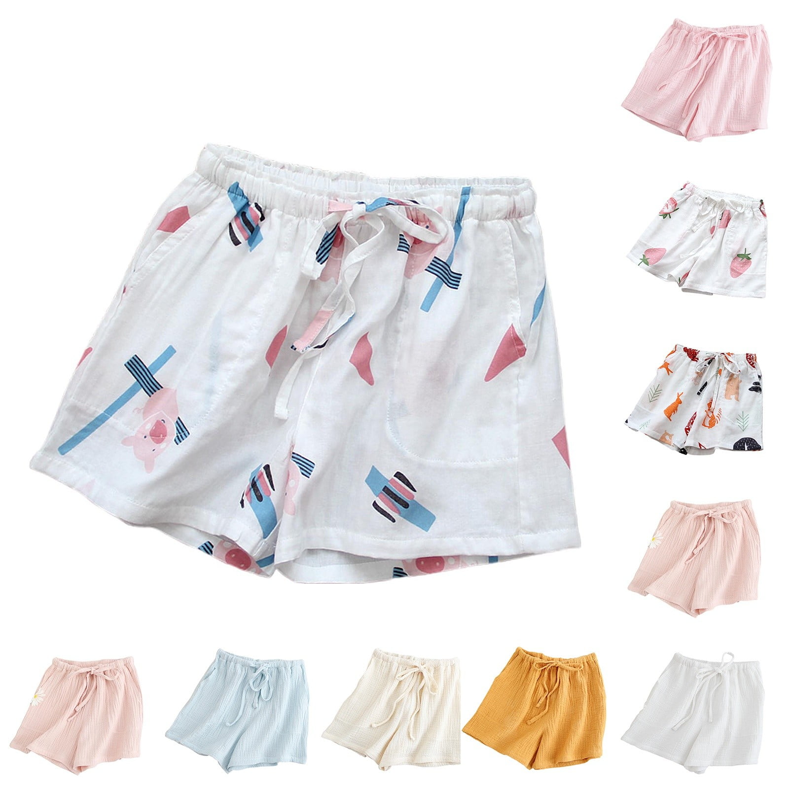 Plus Size Women Shorts Ladies Cute Plus Size Beach Drawstring ...