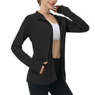 NELEUS Womens Hooded Athletic Jackets Zip Up Yoga Workout Jacket Slim ...