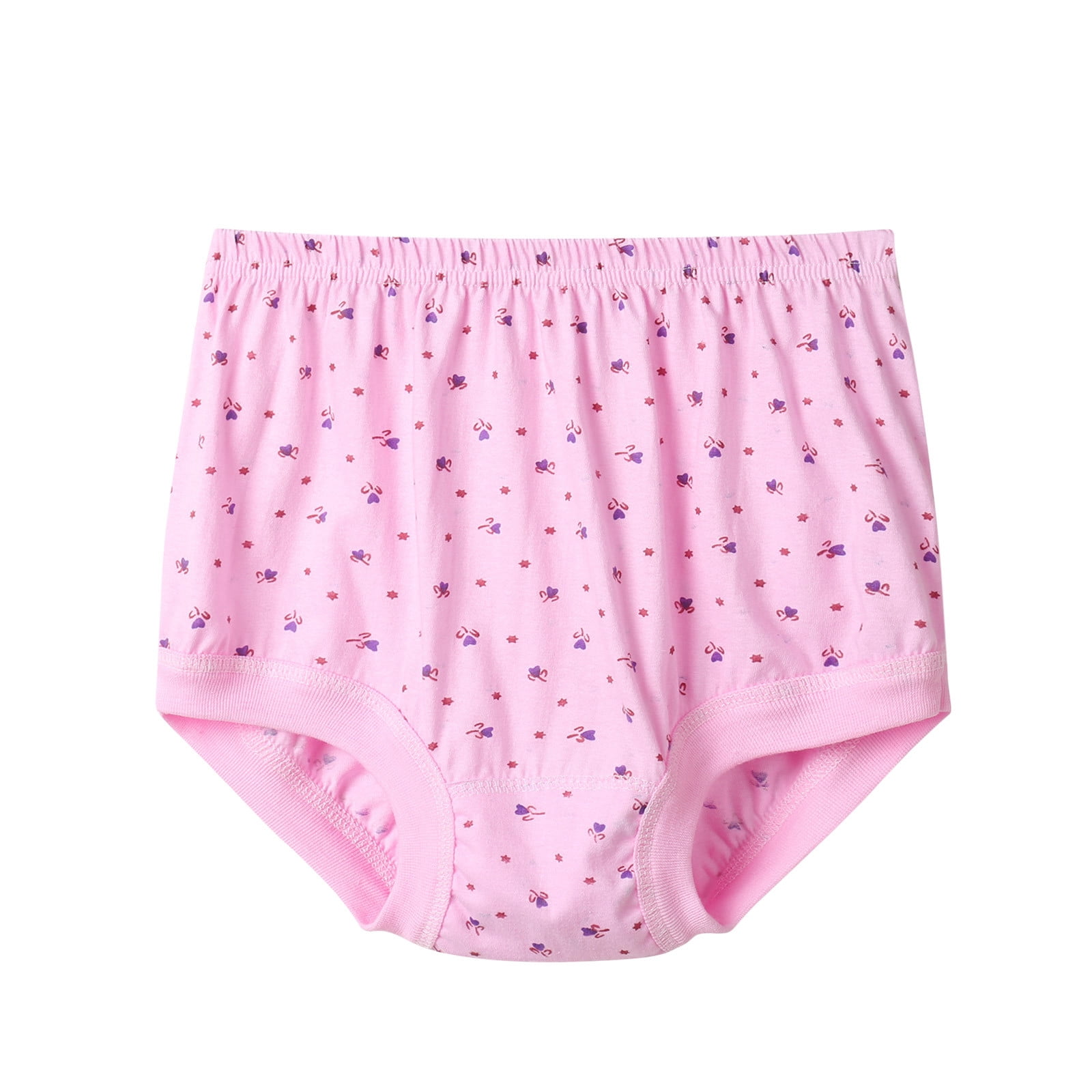 Plus Size Women's Cotton Panties, Floral Comfort Soft Underwear Full ...