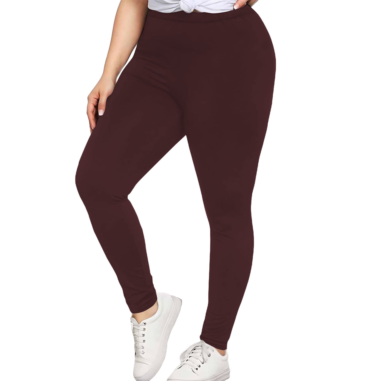 Plus Size Women's Yoga Pants - High Waist Hip Lifting Workout Leggings ...