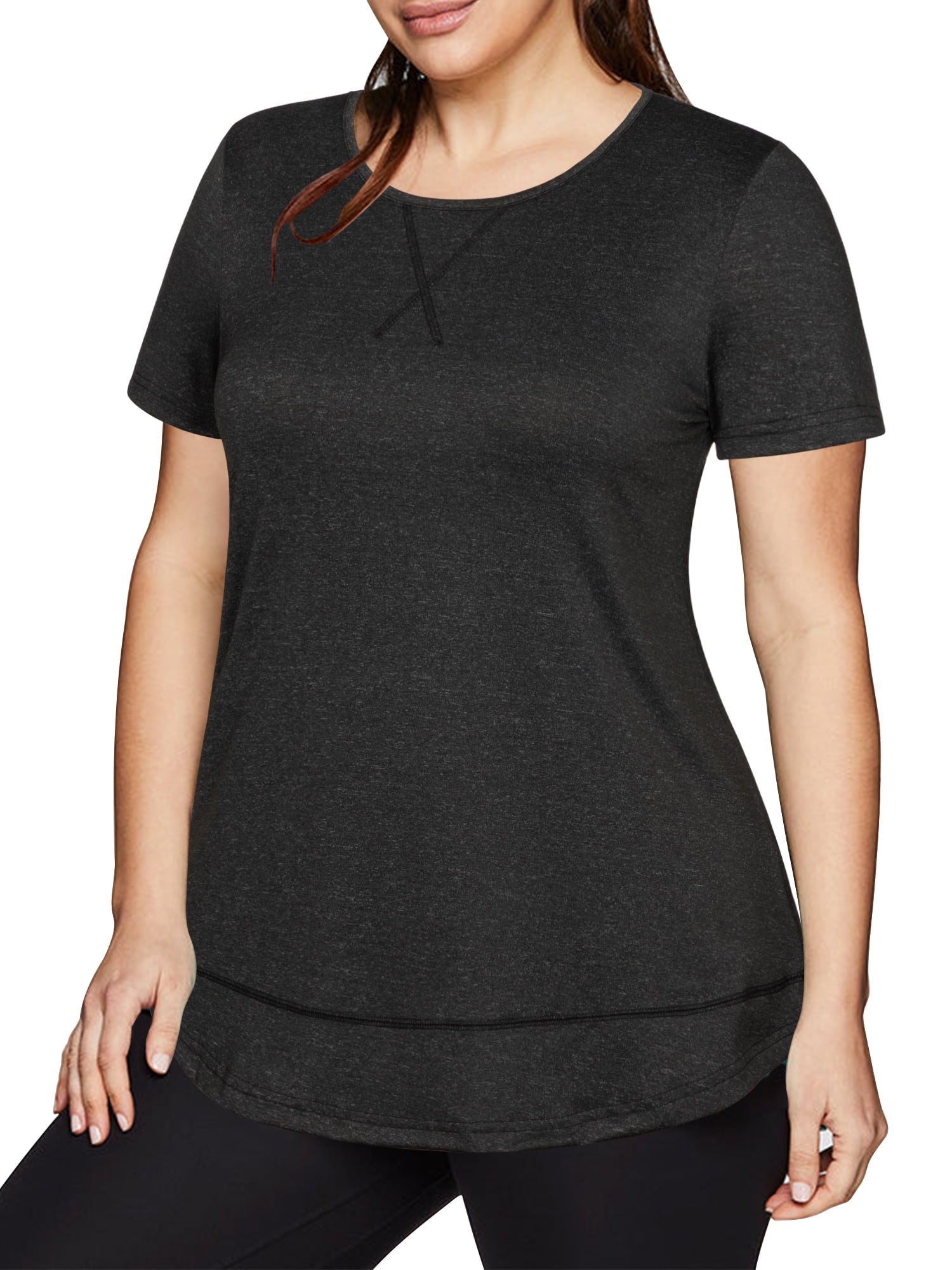 Women's Plus Size Short Sleeve Workout Shirts Quick Dry Workout Hiking ...