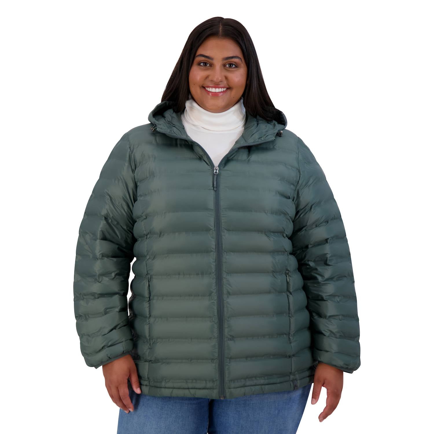Plus Size ZeroXposur Brianna Packable Jacket Color: Greenstone Size: 1X ...