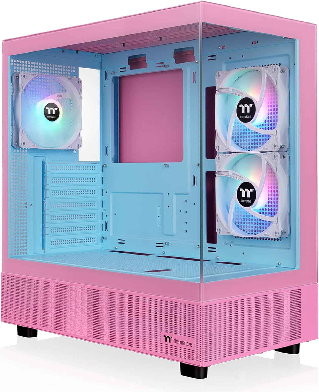 Plus TG ARGB Mid Tower Chassis; 3x120mm ARGB Lite Fans Included; 360mm ...