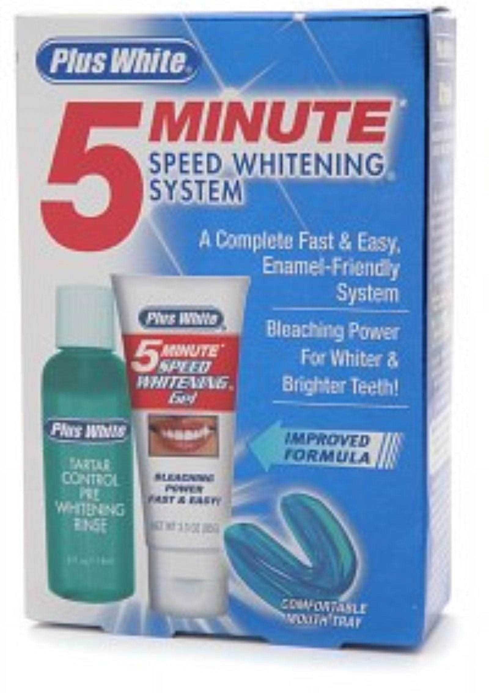 Plus White 5 Minute Speed Teeth Whitening System, Gel, Unflavored ...