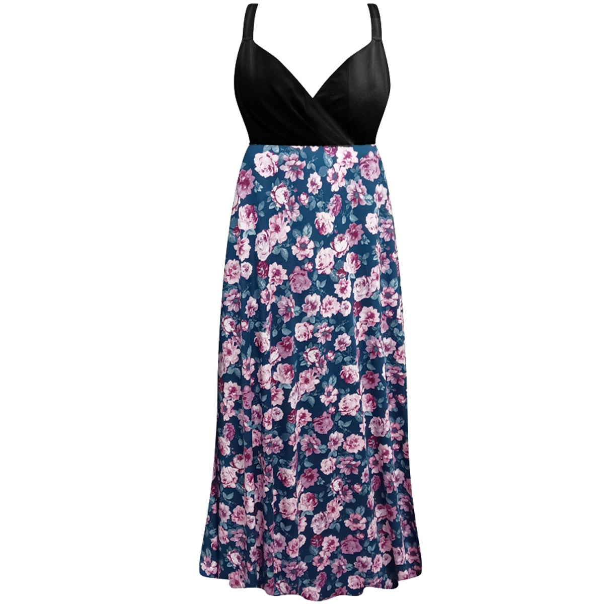 Plus size 9x Extra Tall Teal Garden Dream Empire Waist Women Spring ...