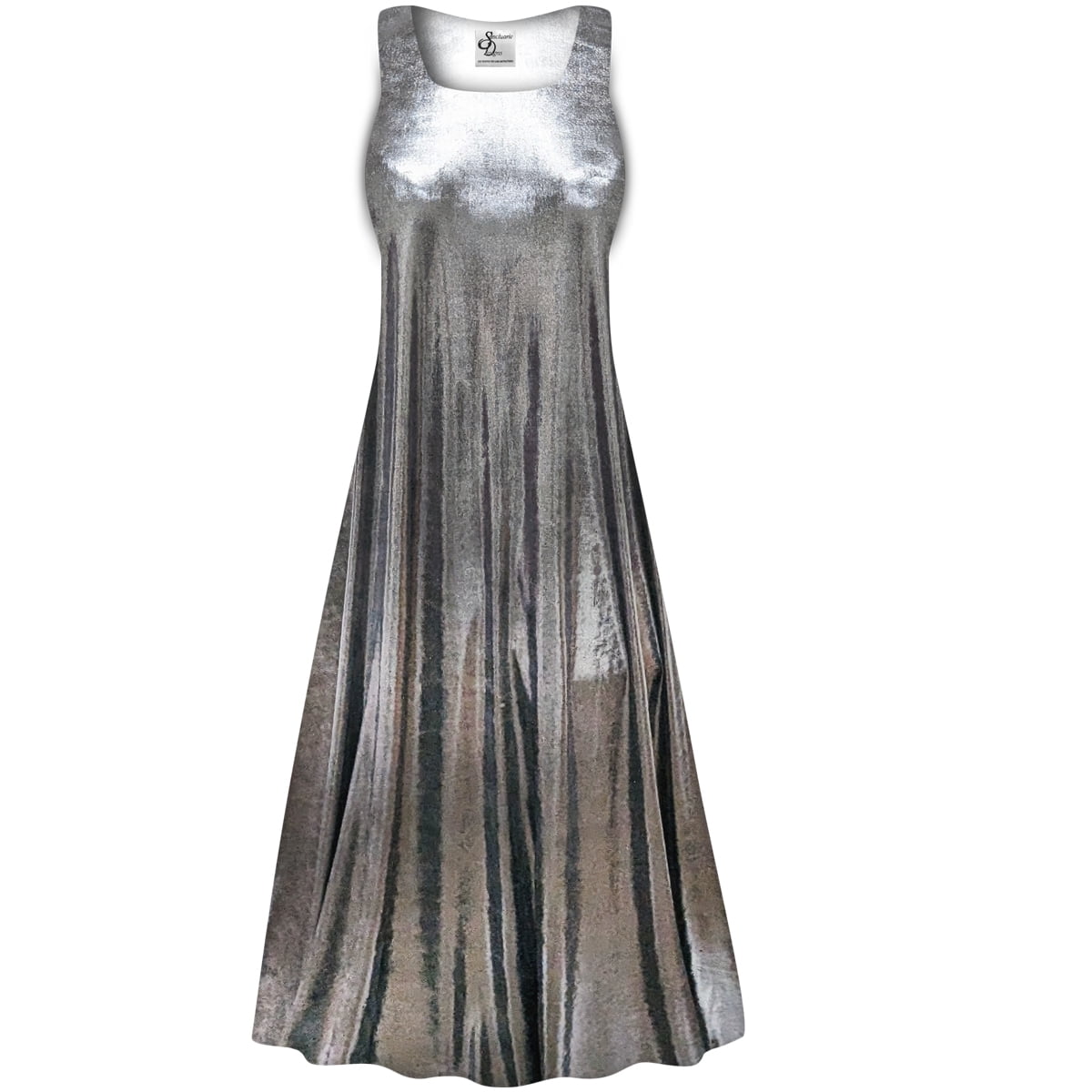 Plus size 9x Tall Womens Strechy Square Neckline with Sleeveless Dress ...