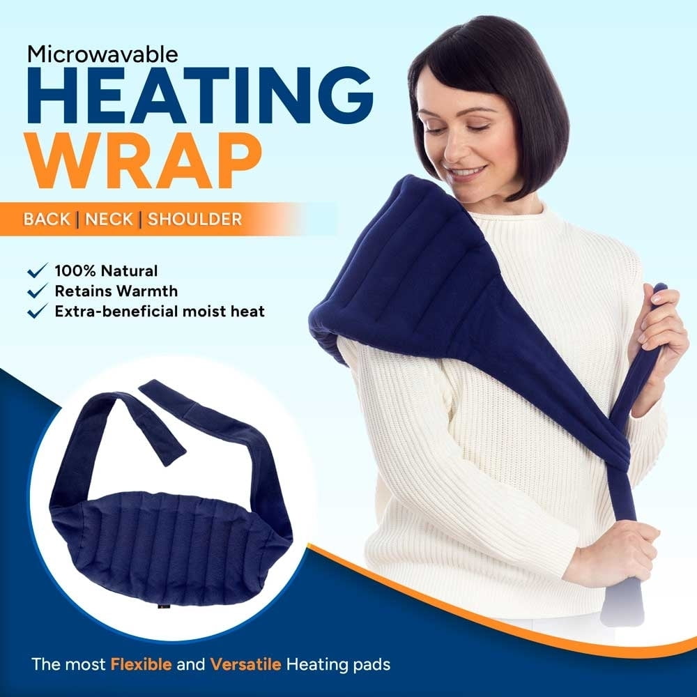 Plus-size Lower Back Heating Wrap With Extra-long Straps - Fleece ...