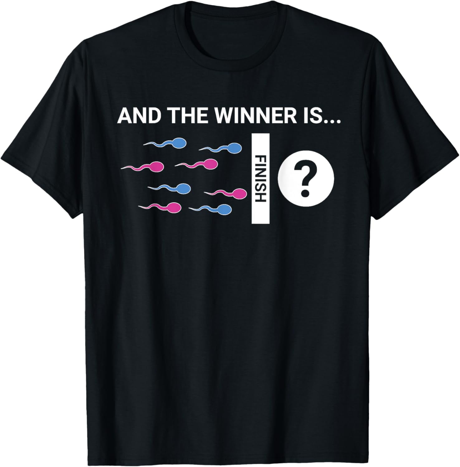 Plus size clothing The Winner Is: Cute Baby Gender Reveal Party Joke T ...