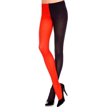 Music Legs Women's Women's Plus Size Multi Colored Opaque Jester Tights ...