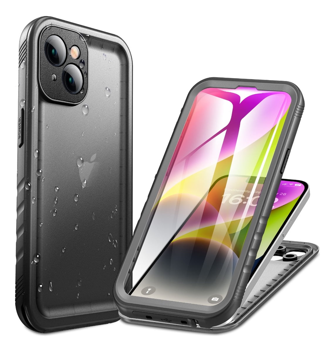 PlusAcc iPhone 14 Case - Waterproof, Dustproof, Shockproof with Clear ...