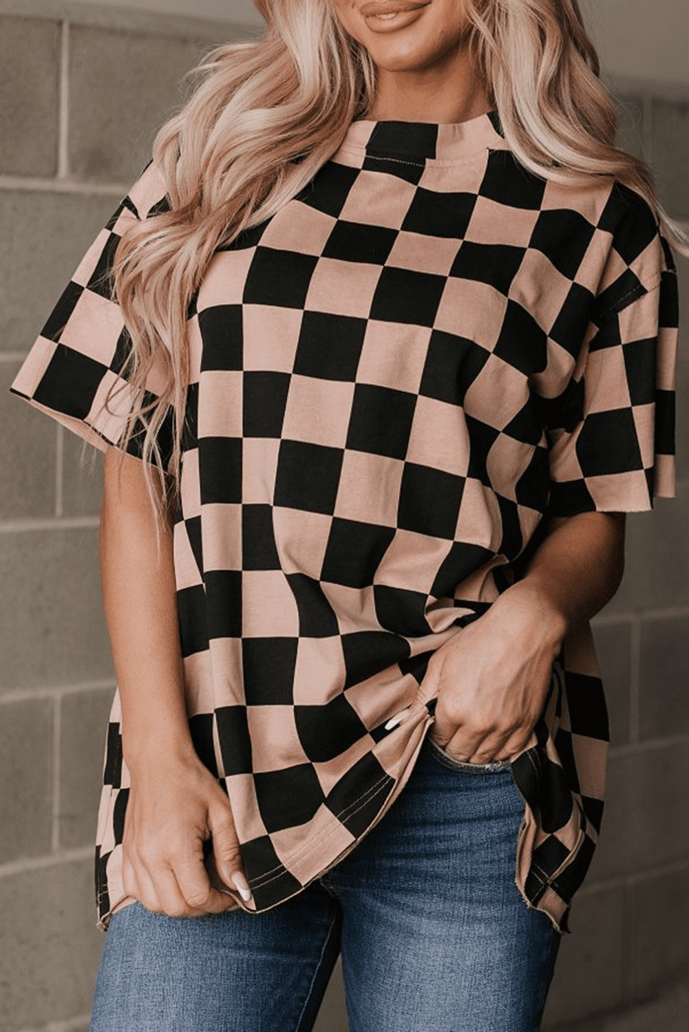 Plusashion Bold Checkmate Tee: Stylish & Cozy! 💃 - Walmart.com