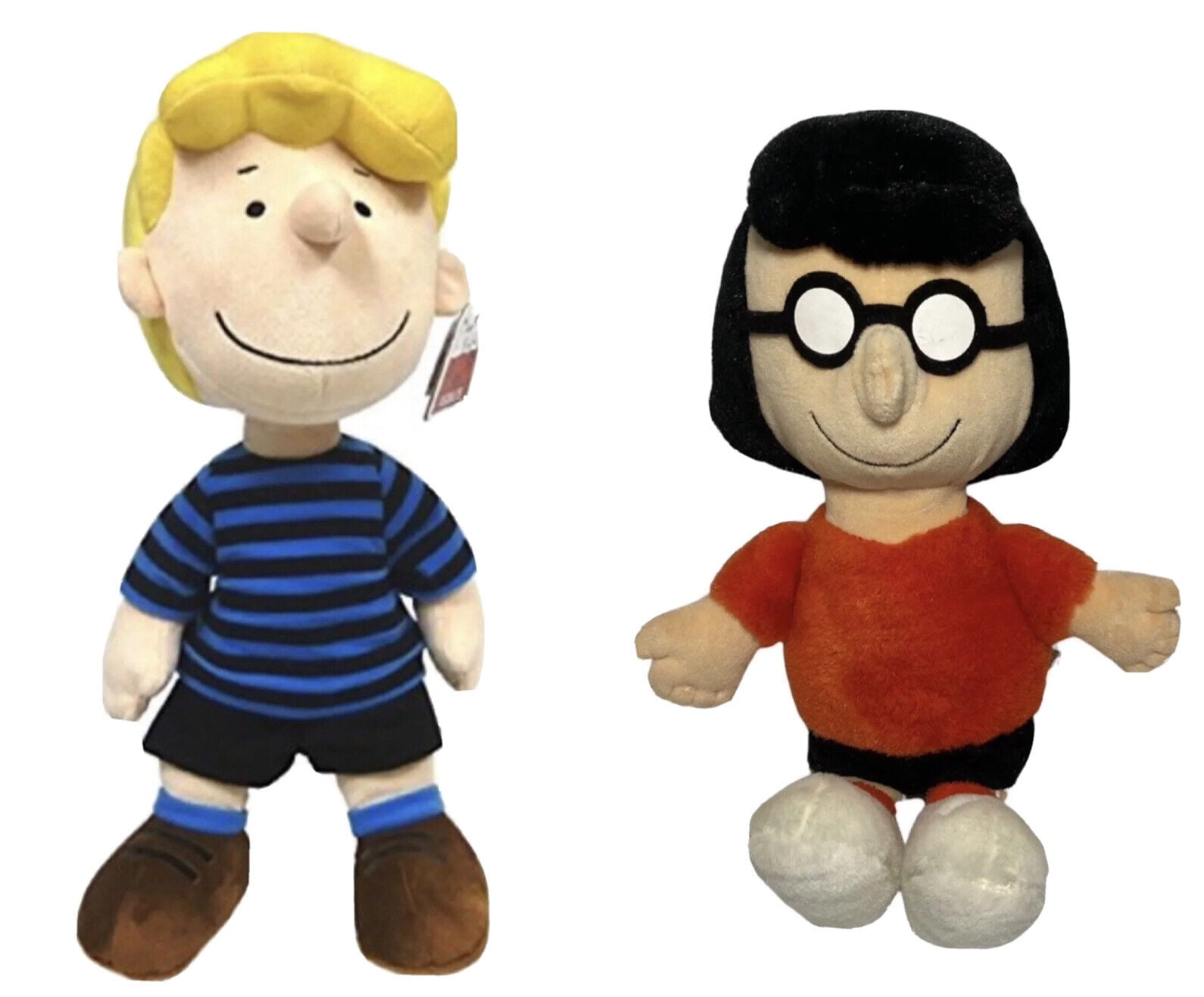 Plush 12" Marcie Marcy & Schroeder Set 2pc Rare Dolls Peanuts Holiday ...