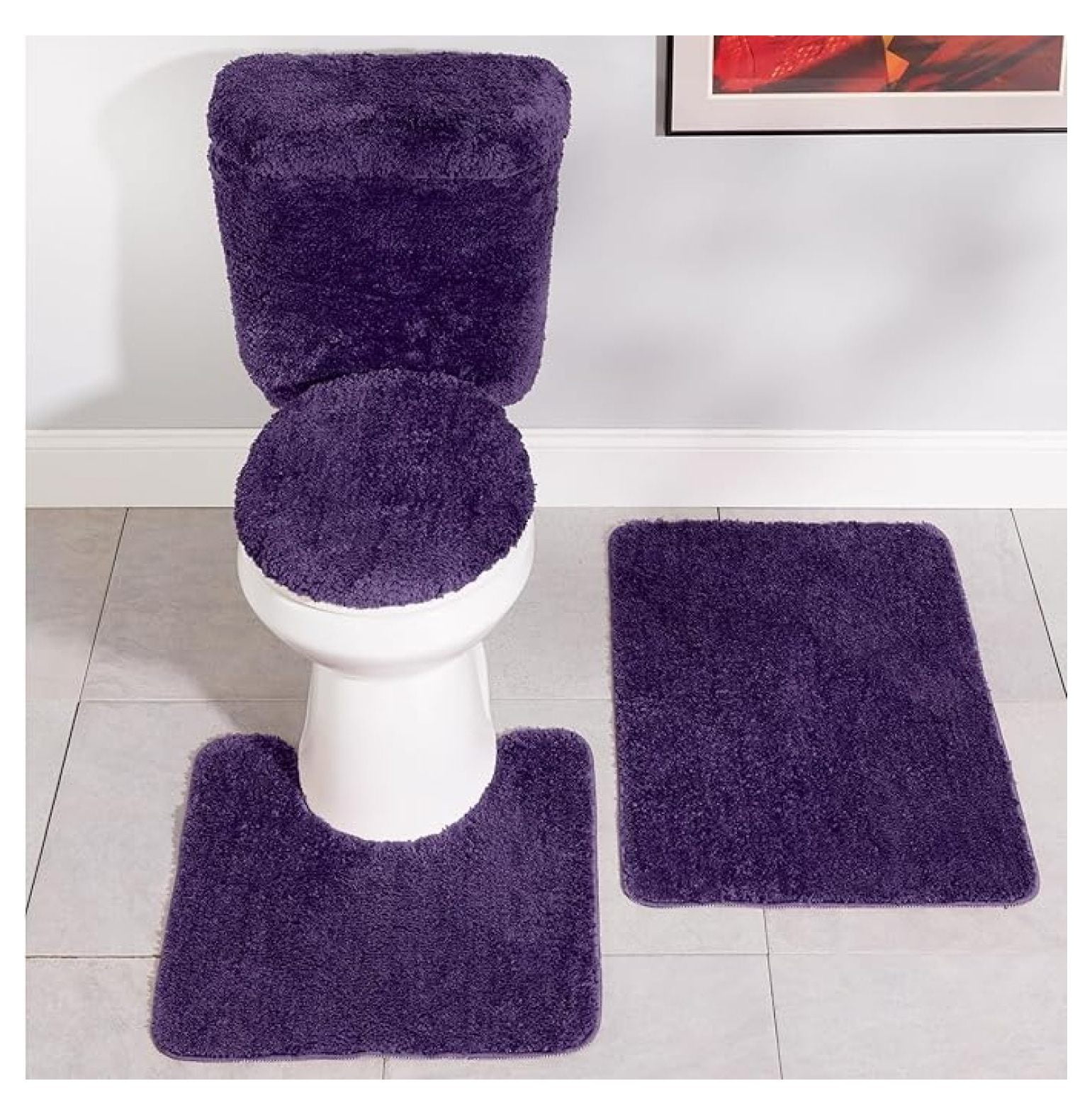 Stoneberry Home Bath Rugs, Stone, Plush, 5 Count - Walmart.com