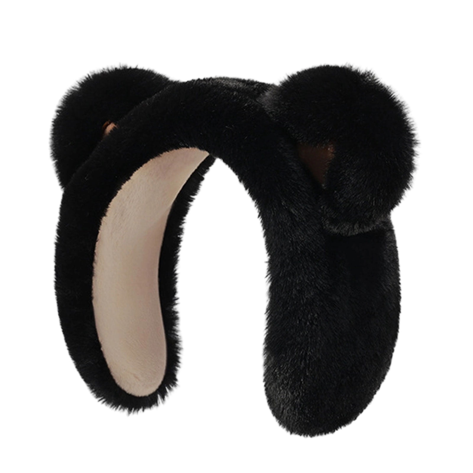 Plush Bear EarMuffs for Women and Kids Ear Warmer Furry Headband for ...