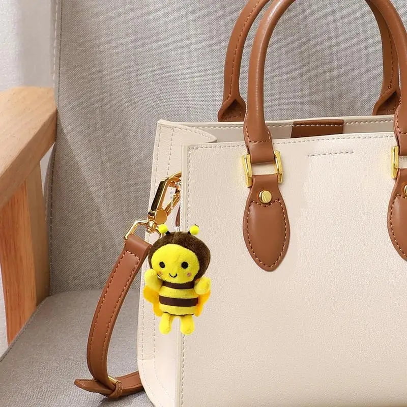 Adorable Plush Bee Pendant Stuffed Toy - Cute Soft Little Bee Figure ...