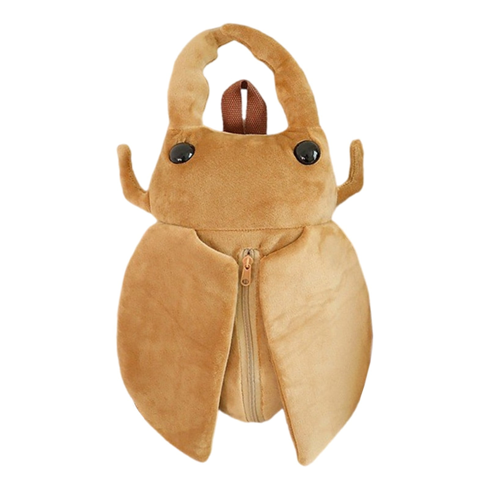Plush Beetle Backpack Brown Insect Design Soft Lifelike Beetle Stag Bag ...