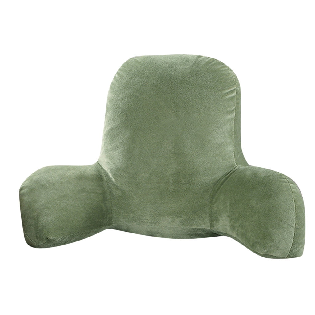 Plush Big Backrest Reading Lumbar Support Chair Cushion with Arms, For ...