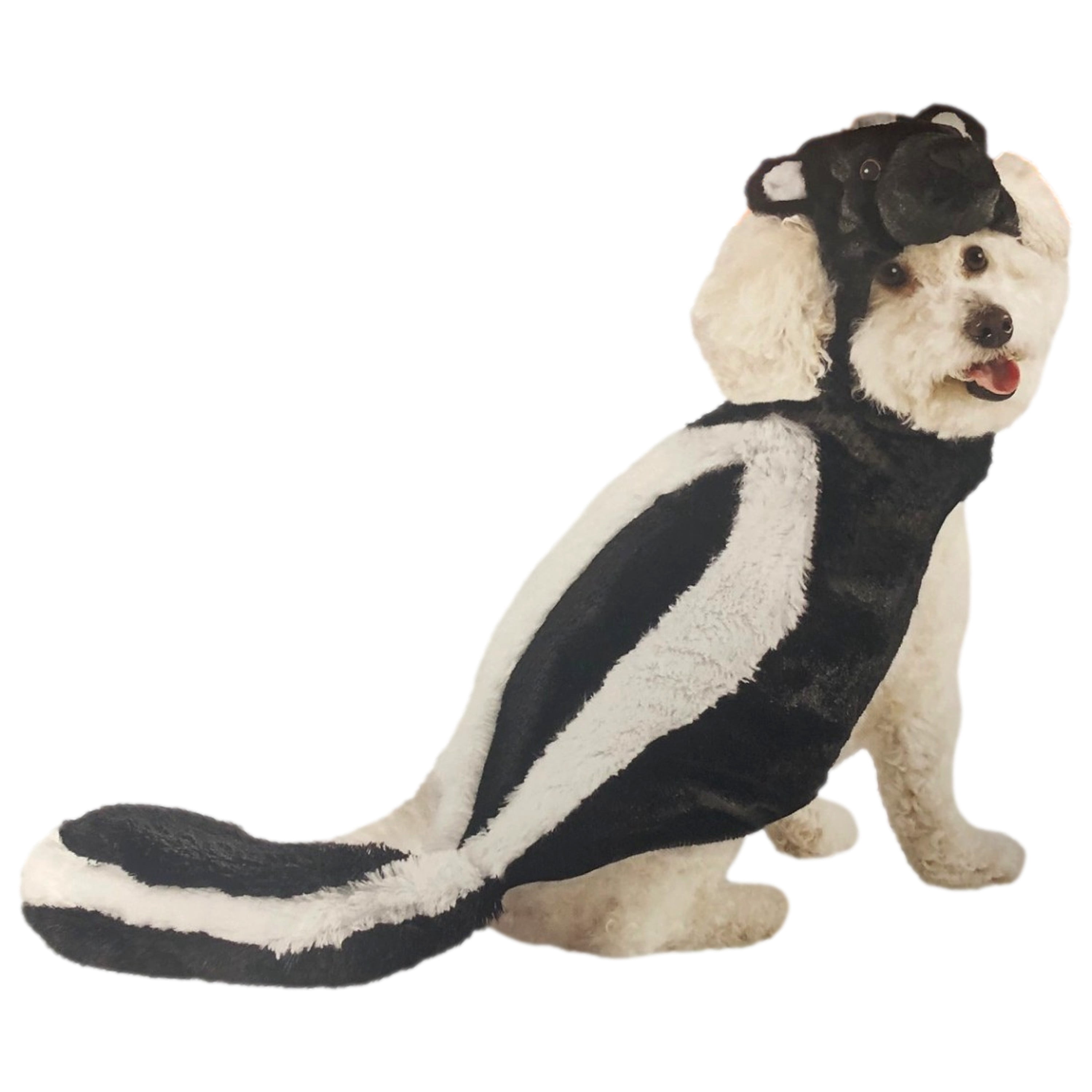 Plush Black Skunk Dog Costume 1PC Halloween Pet Attire Large - Walmart.com